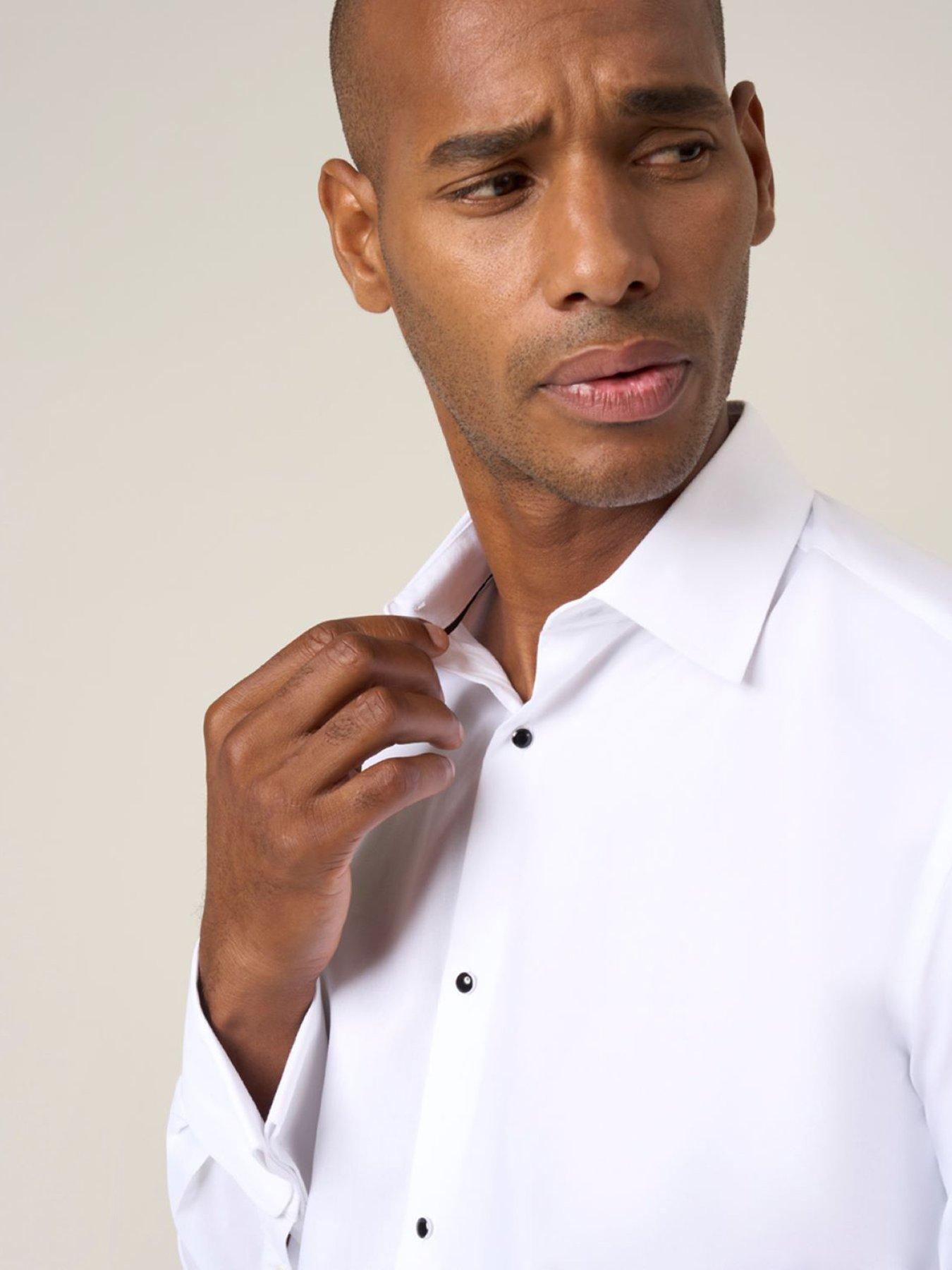 Skopes Standard Fit Luxury Formal Long Sleeve Shirt - White | Very