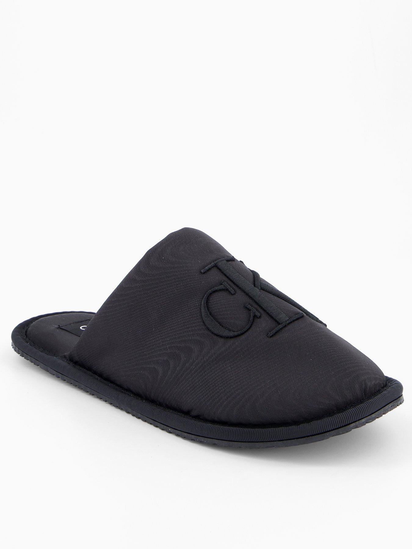 Calvin Klein Satin Slippers - Black | Very