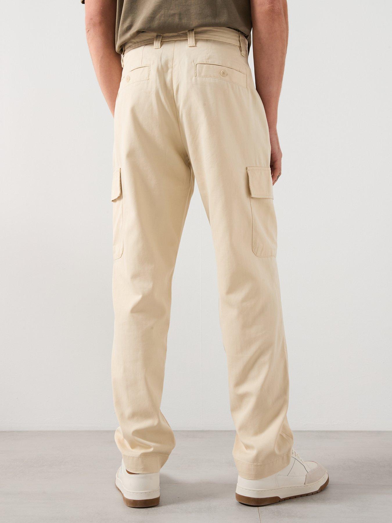 Mango Salina Light Herringbone Cargo Pants - Light Beige | Very