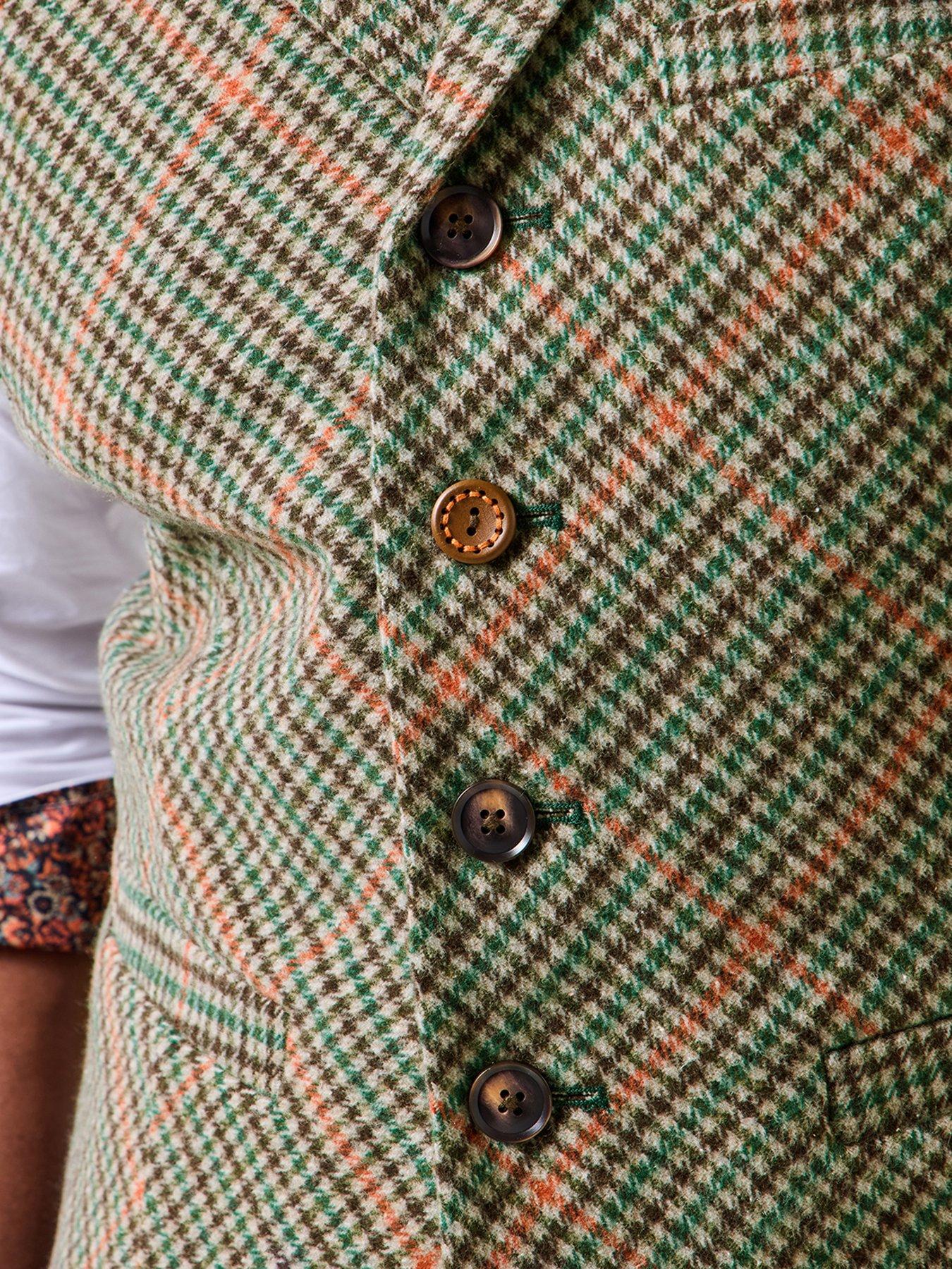 Joe Browns Check Waistcoat - Green | Very