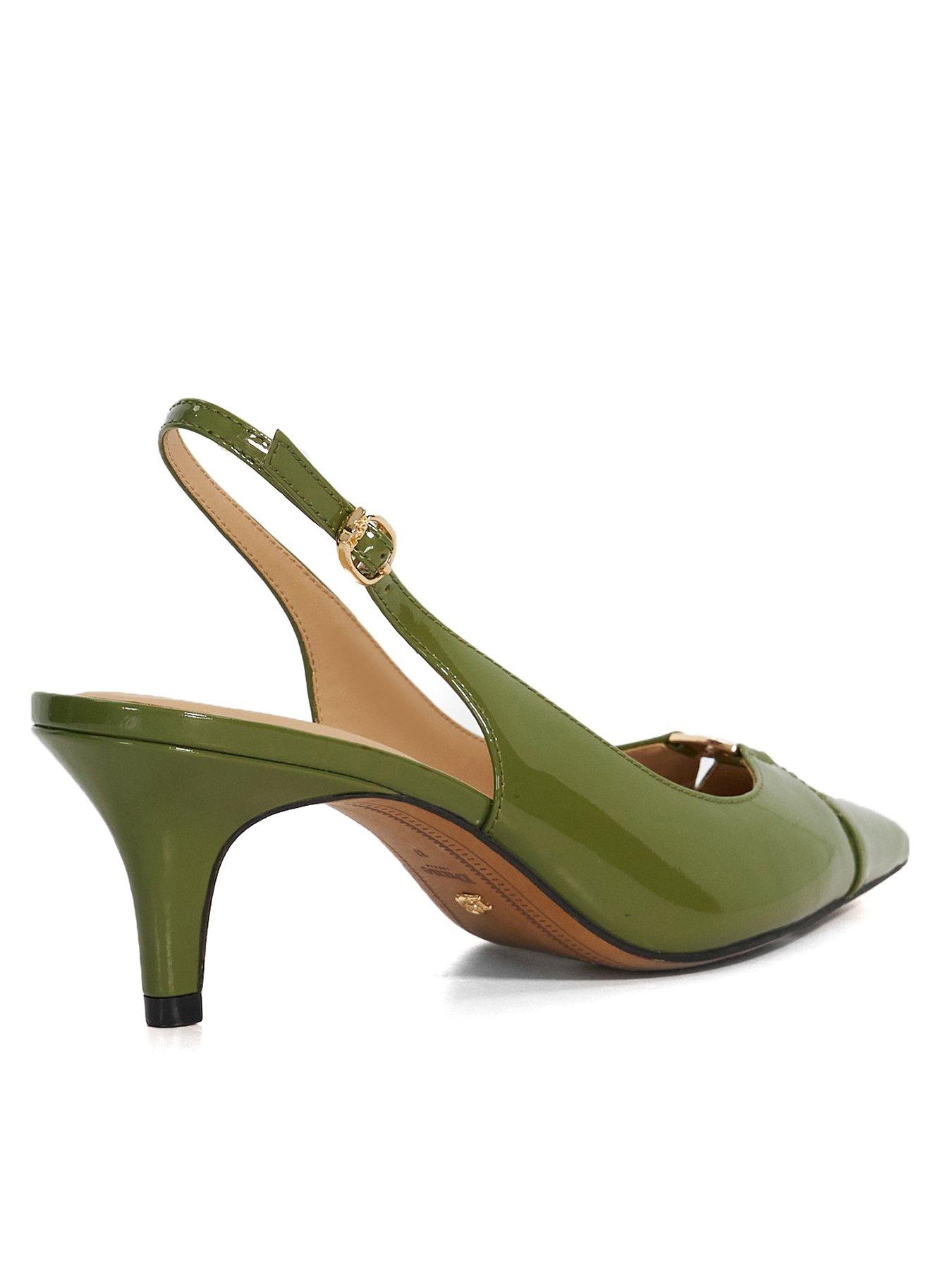 Dune London Distinctive Slingback Heels - Green | Very