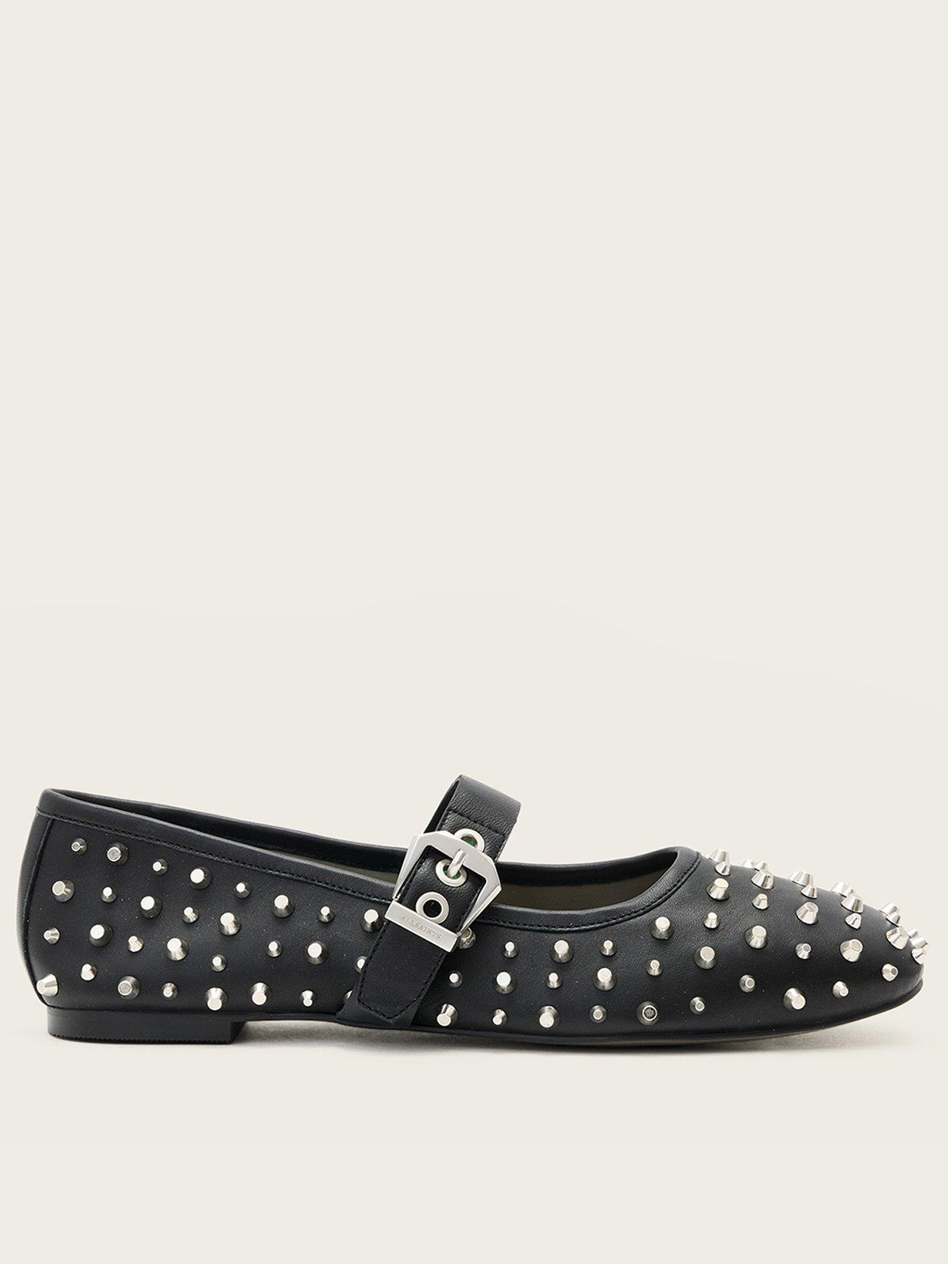 AllSaints Holly Stud Shoe - Black | Very