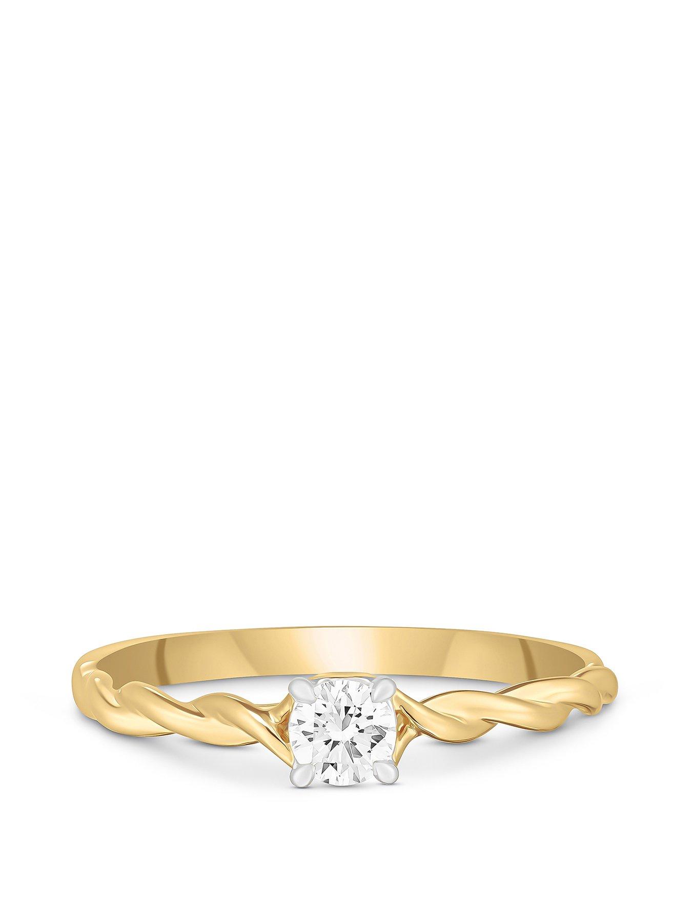 Beaverbrooks 18Ct Gold Diamond Solitaire Engagement Ring | Very