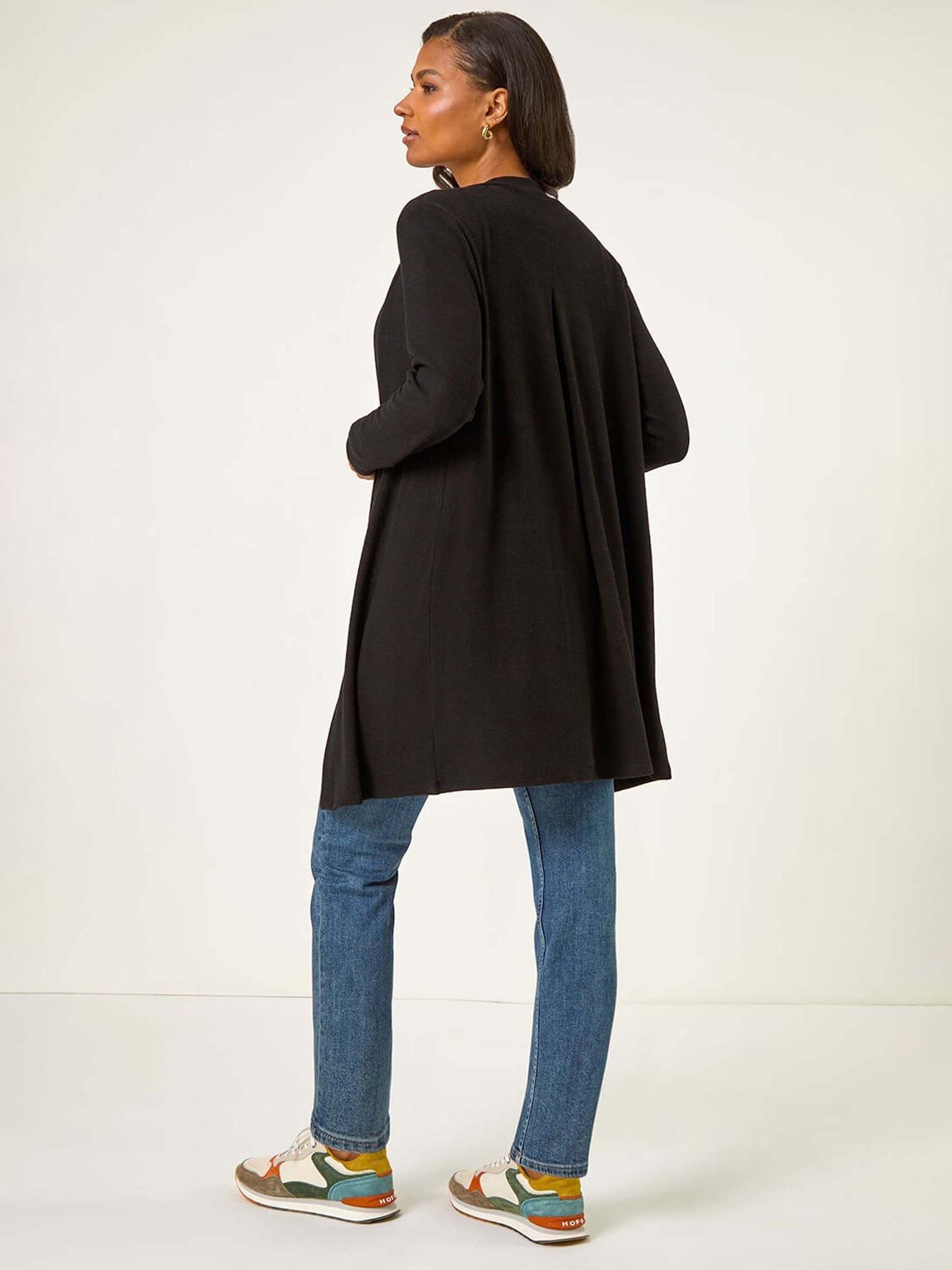 Roman Longline Knit Cardigan - Black | Very