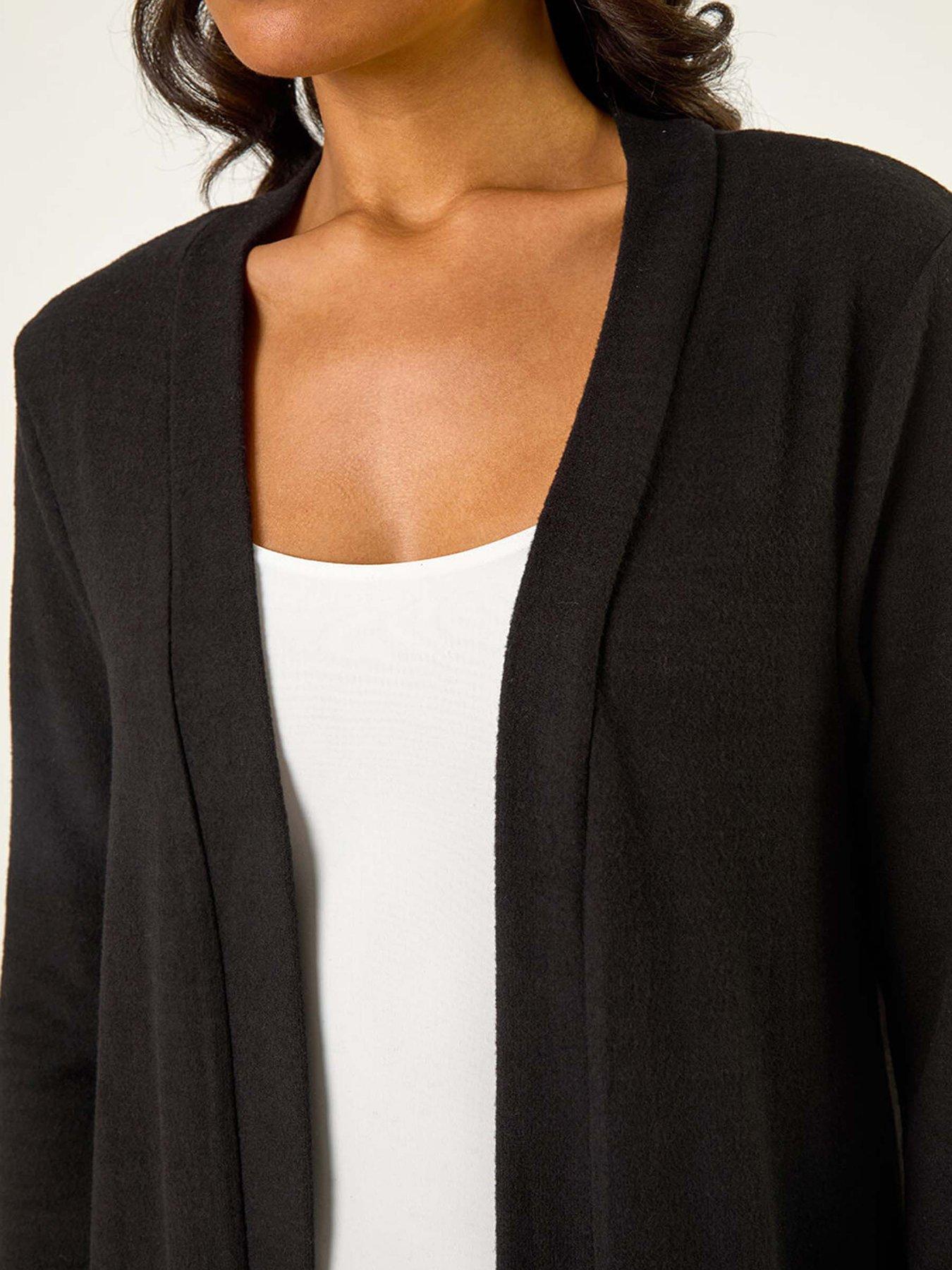 Roman Longline Knit Cardigan - Black | Very