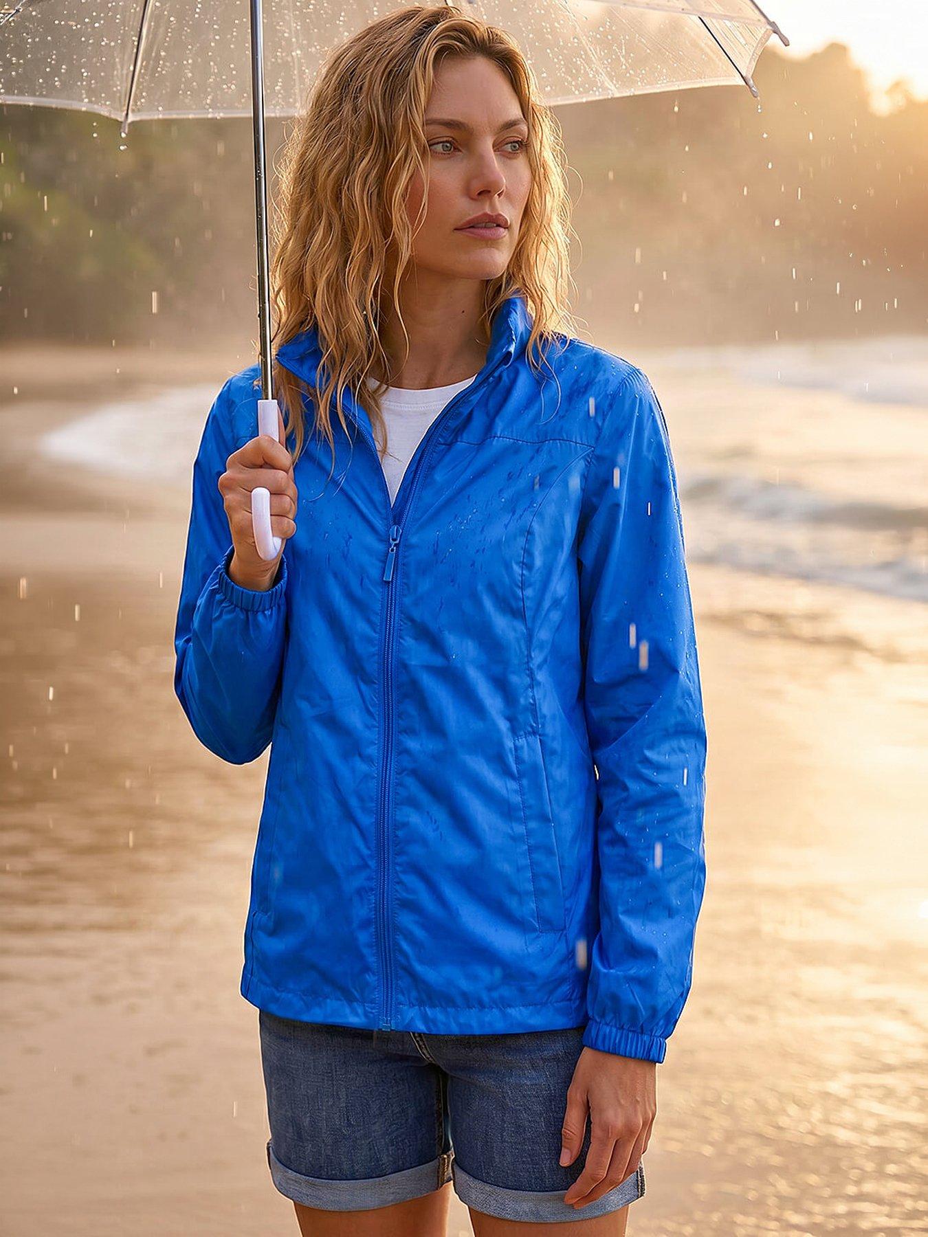 Roman Shower Resistant Funnel Neck Jacket - Royal Blue | Very