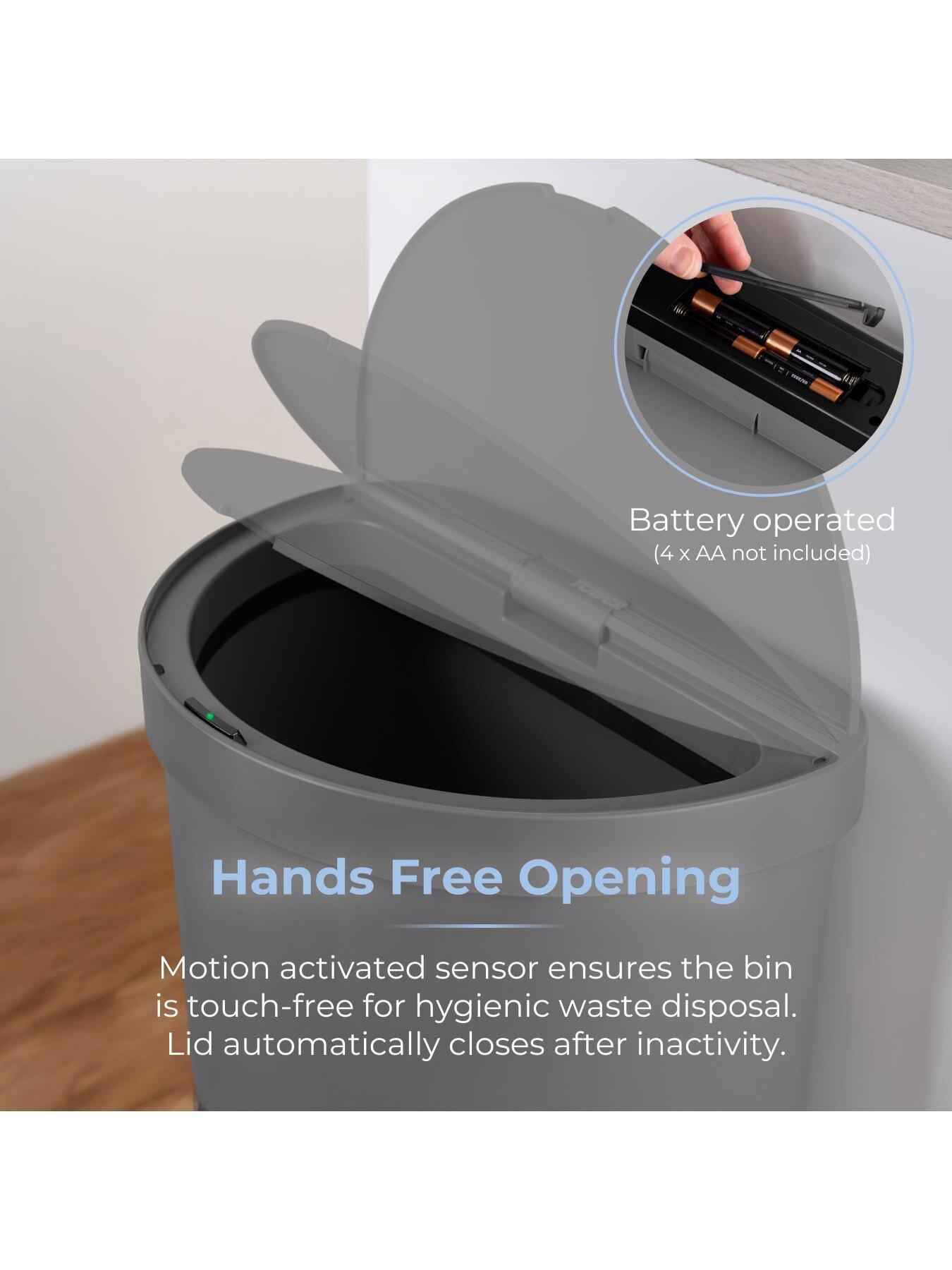 Tower 50l Curved Sensor Bin | Very