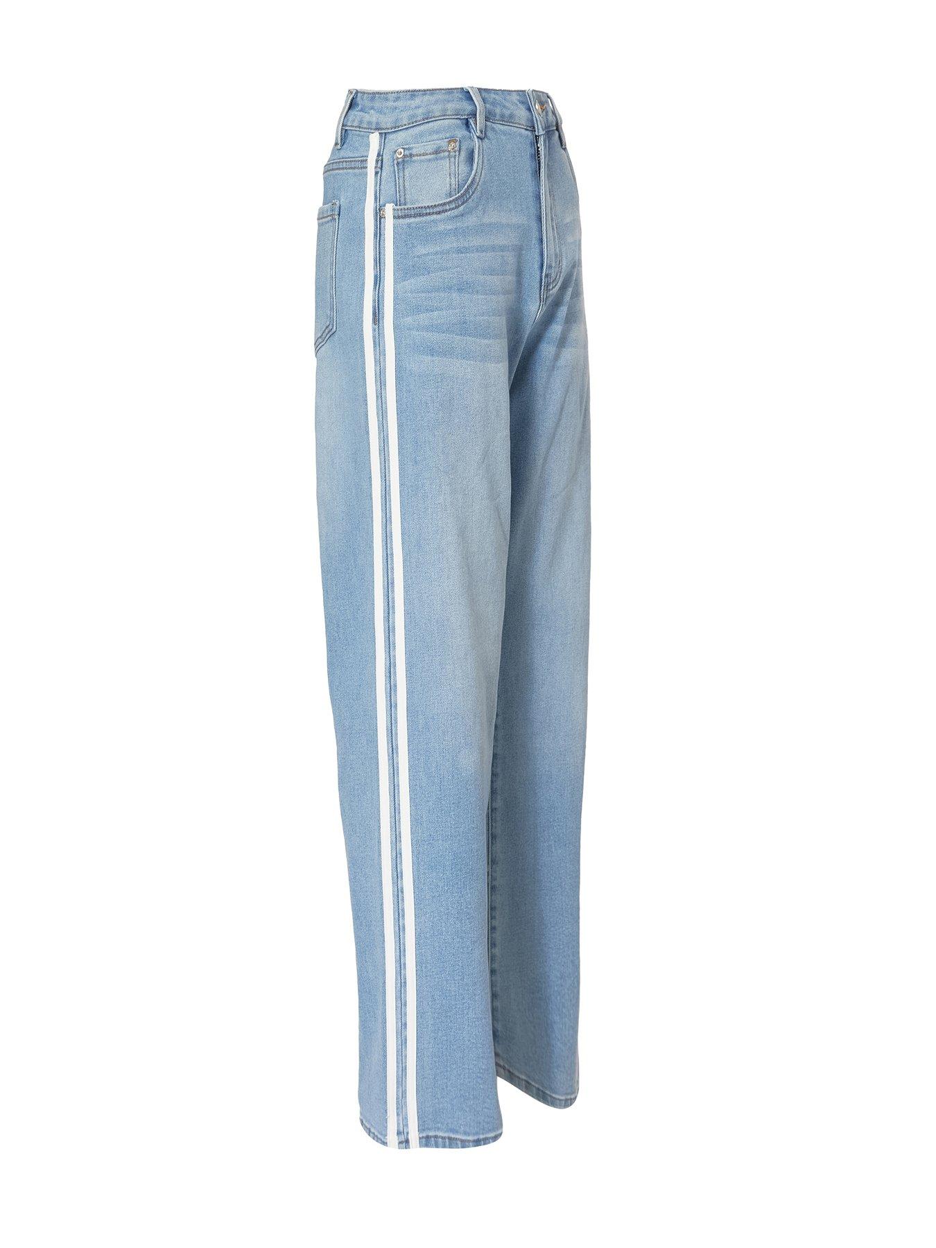 Quiz Denim Striped Side Jeans | Very
