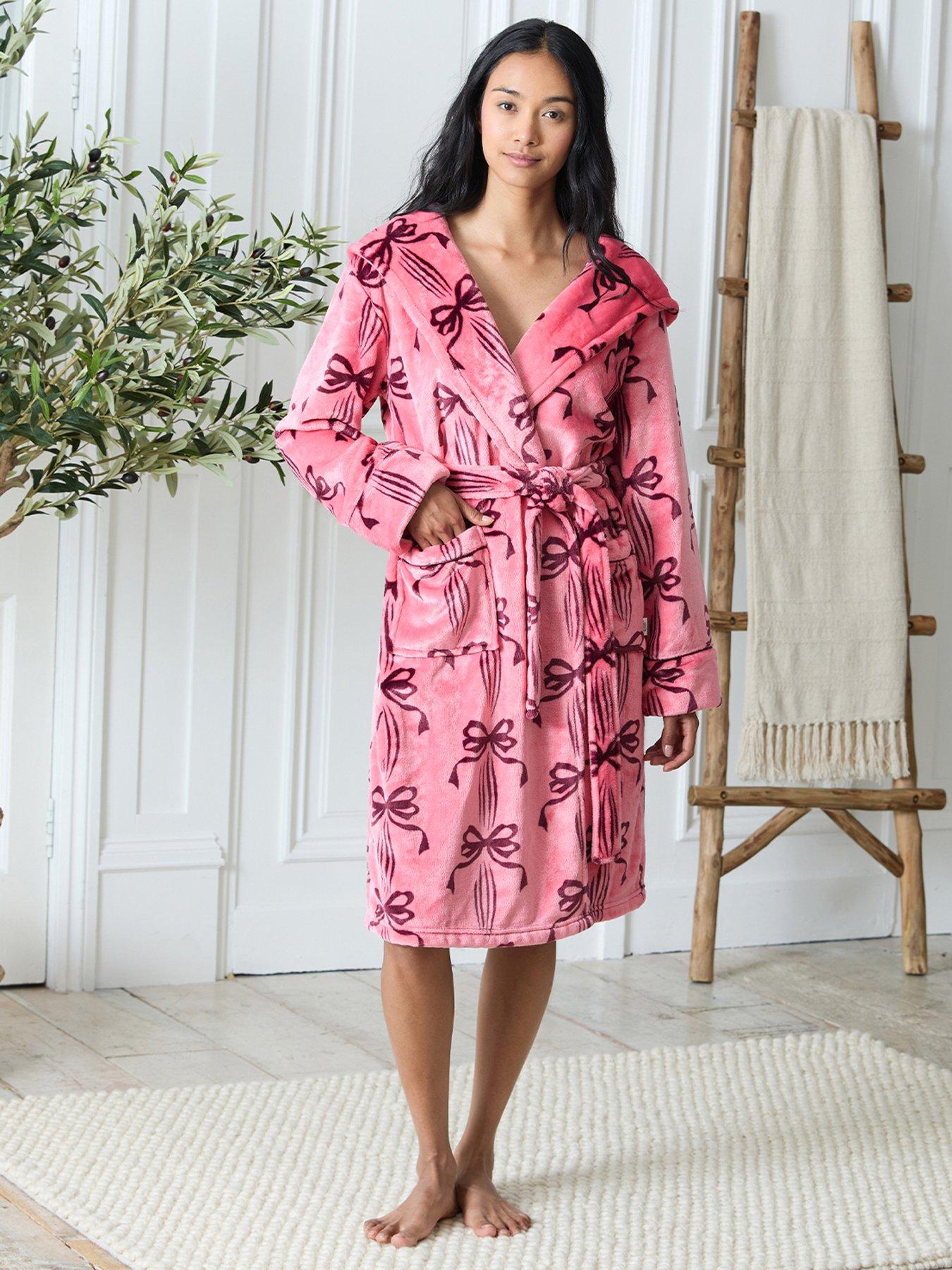 CHELSEA PEERS Classic Dressing Gown - Pink | Very