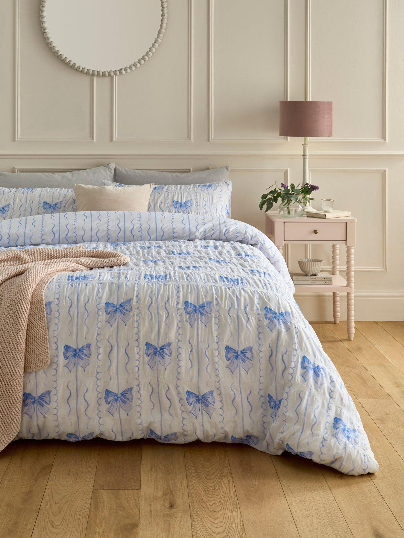 Copenhagen Home Pretty Bows Duvet Cover Set - Blue | Very