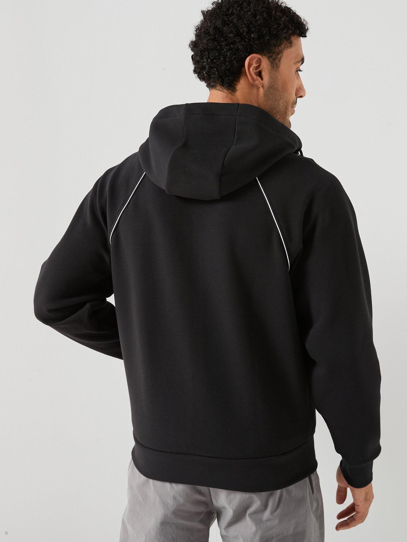 BOSS Join Saggy Piped Zip Through Hoodie - Black | Very
