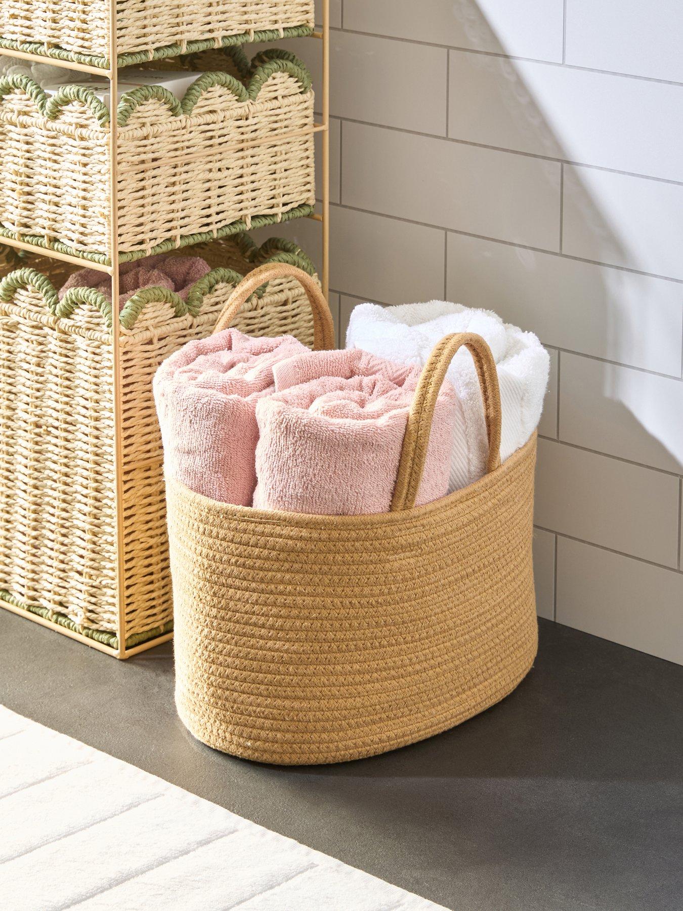 The Very Collection Natural Cotton Rope Caddy | Very