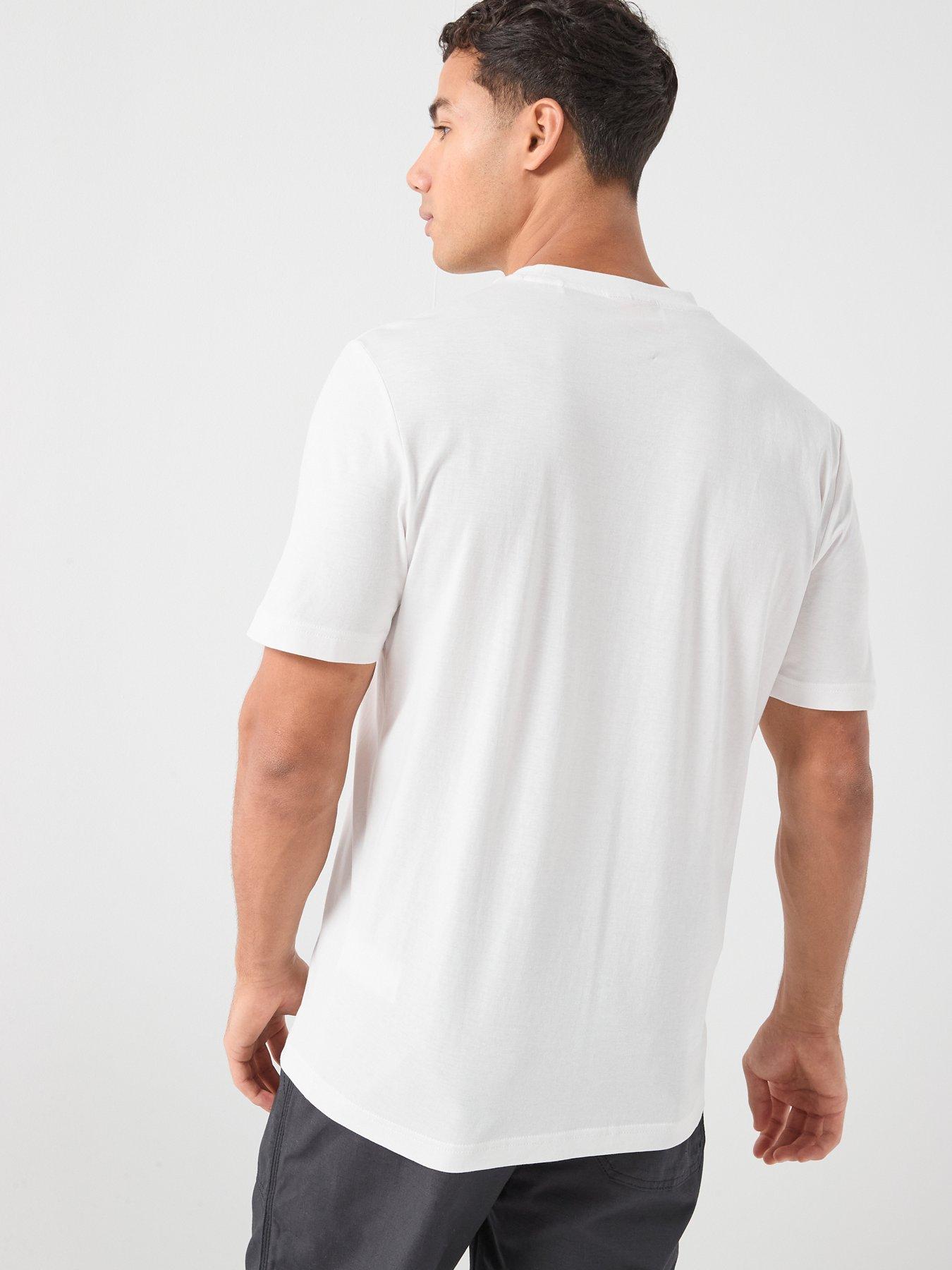 HUGO Danotie Gradient Badge Logo T-Shirt - White | Very