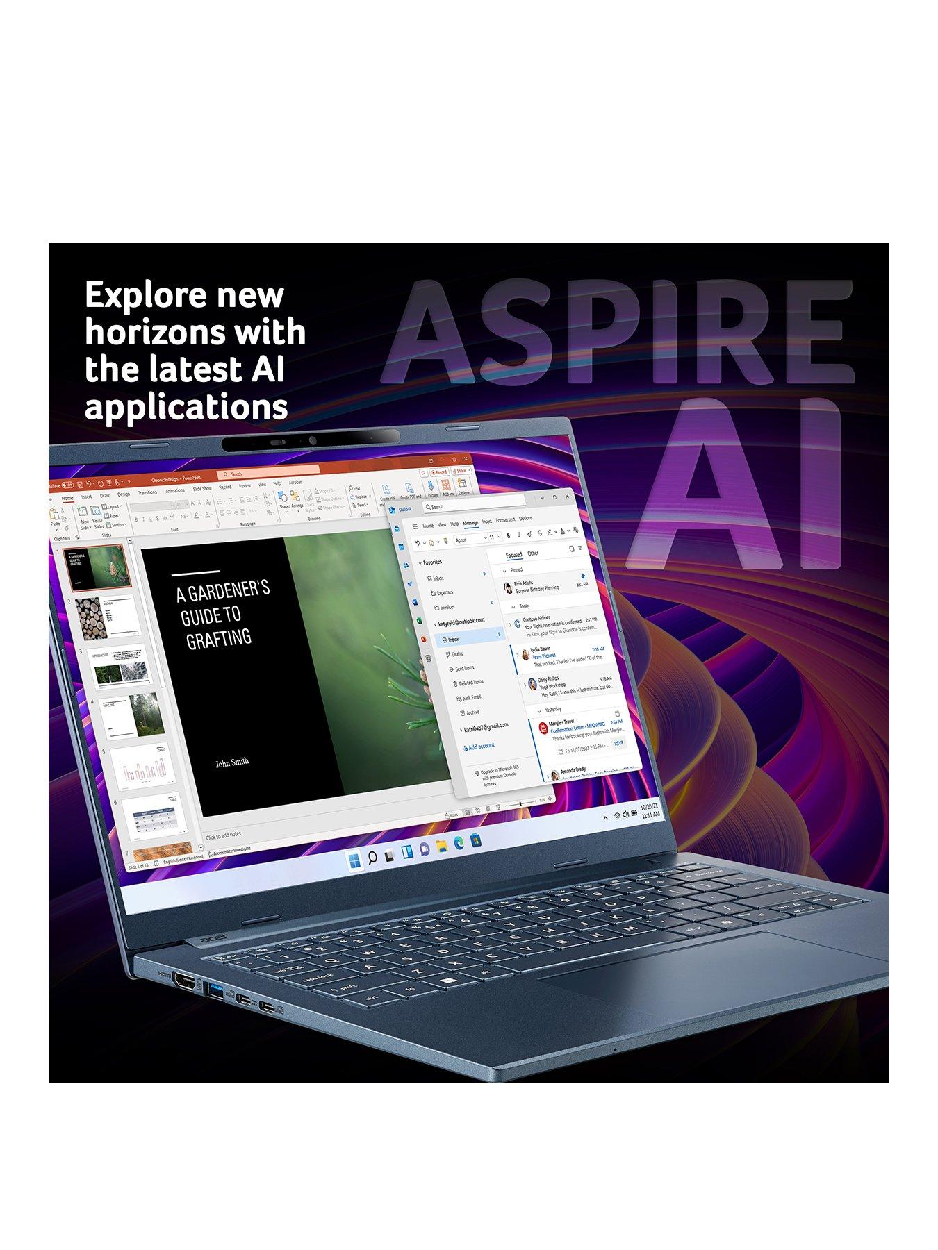 Acer Aspire 14 AI - Copilot+ PC - Snapdragon X - 16GB RAM - 1TB SSD ...