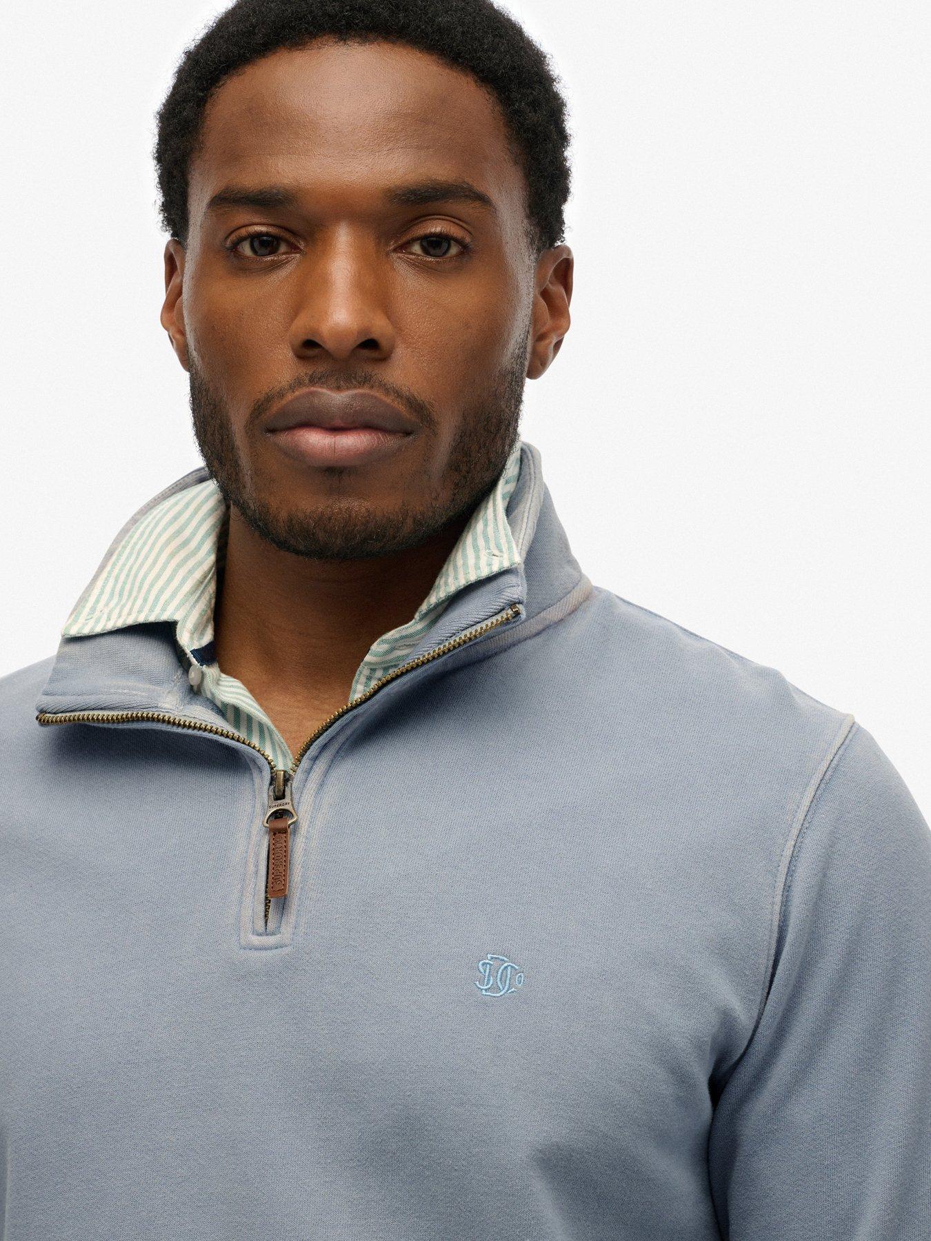 Superdry Classic Essential Henley - Blue | Very