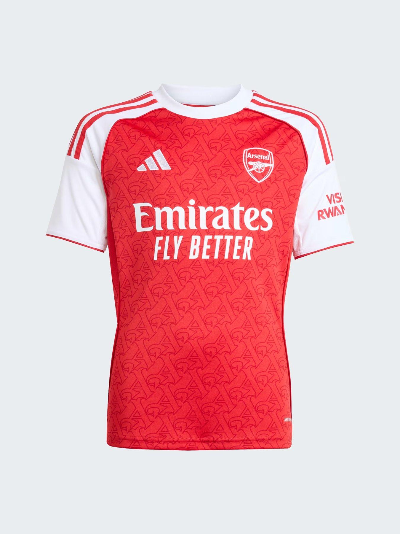 adidas Personalised Arsenal Junior 25/26 Home Stadium Replica Shirt ...