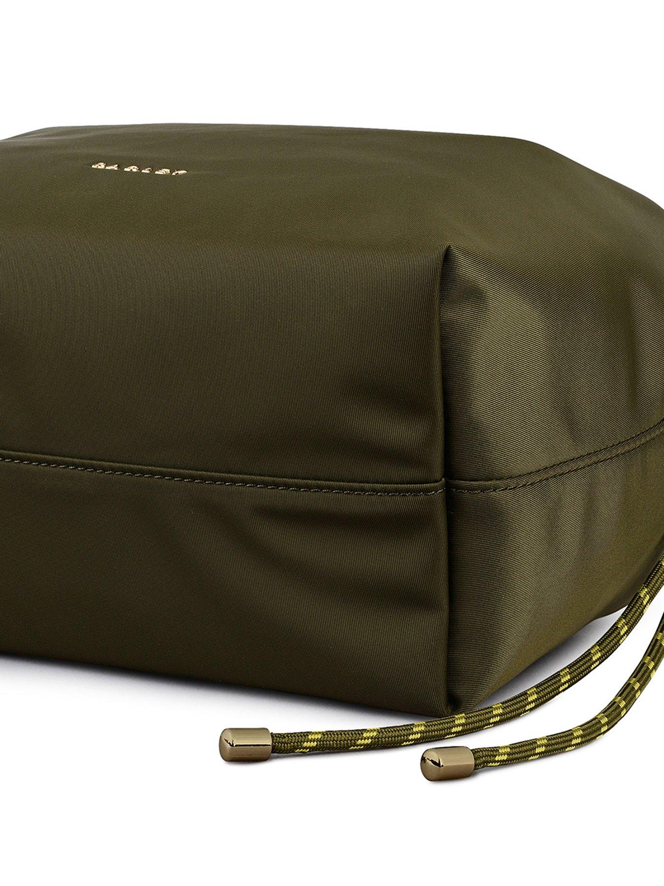 Radley Eden Row Small Nylon Crossbody Drawstring Bag - Khaki | Very