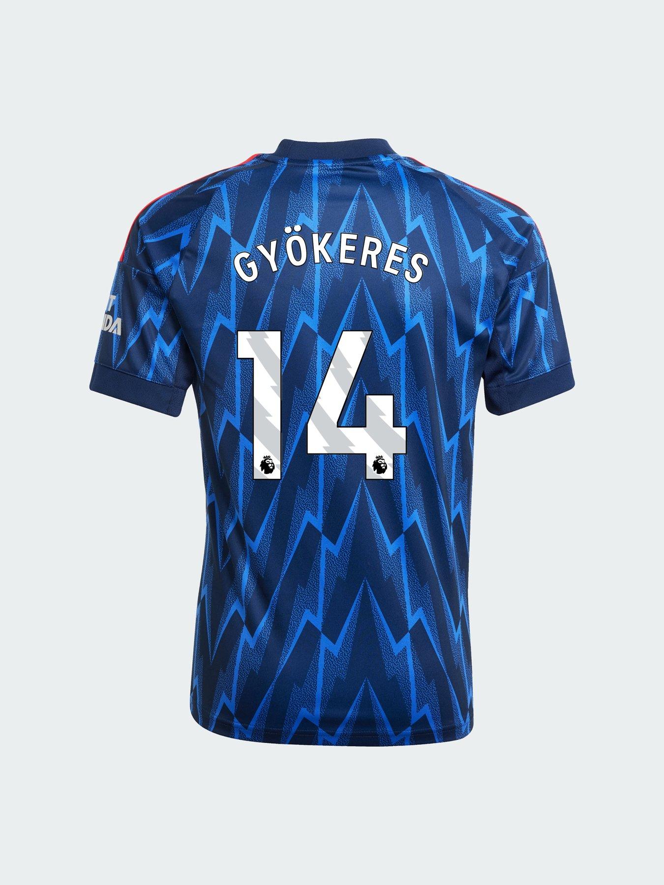 adidas Personalised Arsenal Junior 25/26 Away Stadium Replica Shirt ...