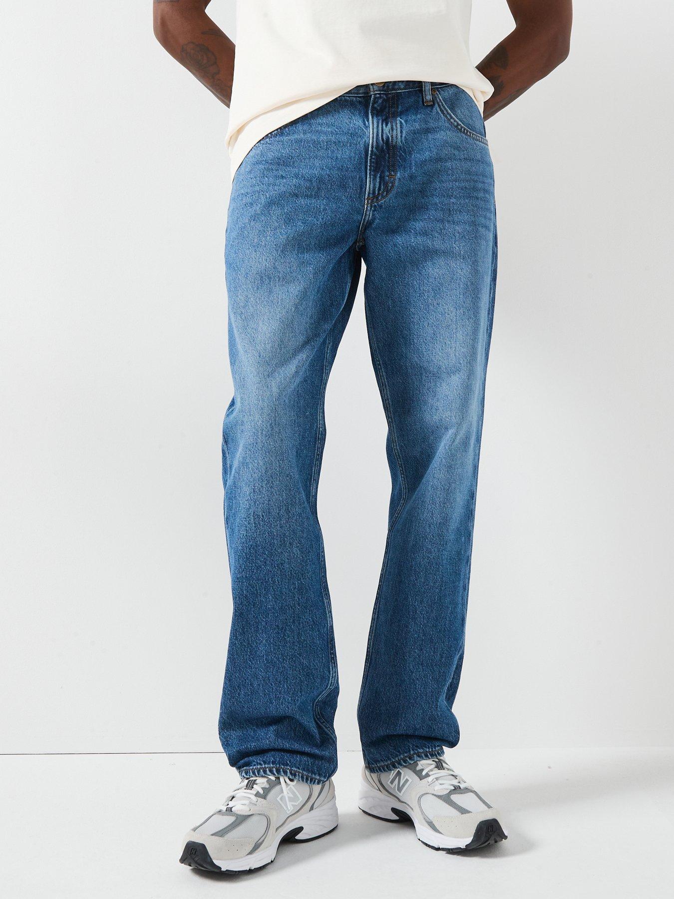Lee Haden 5 Pocket Relaxed Straight Jeans - Blue | Very