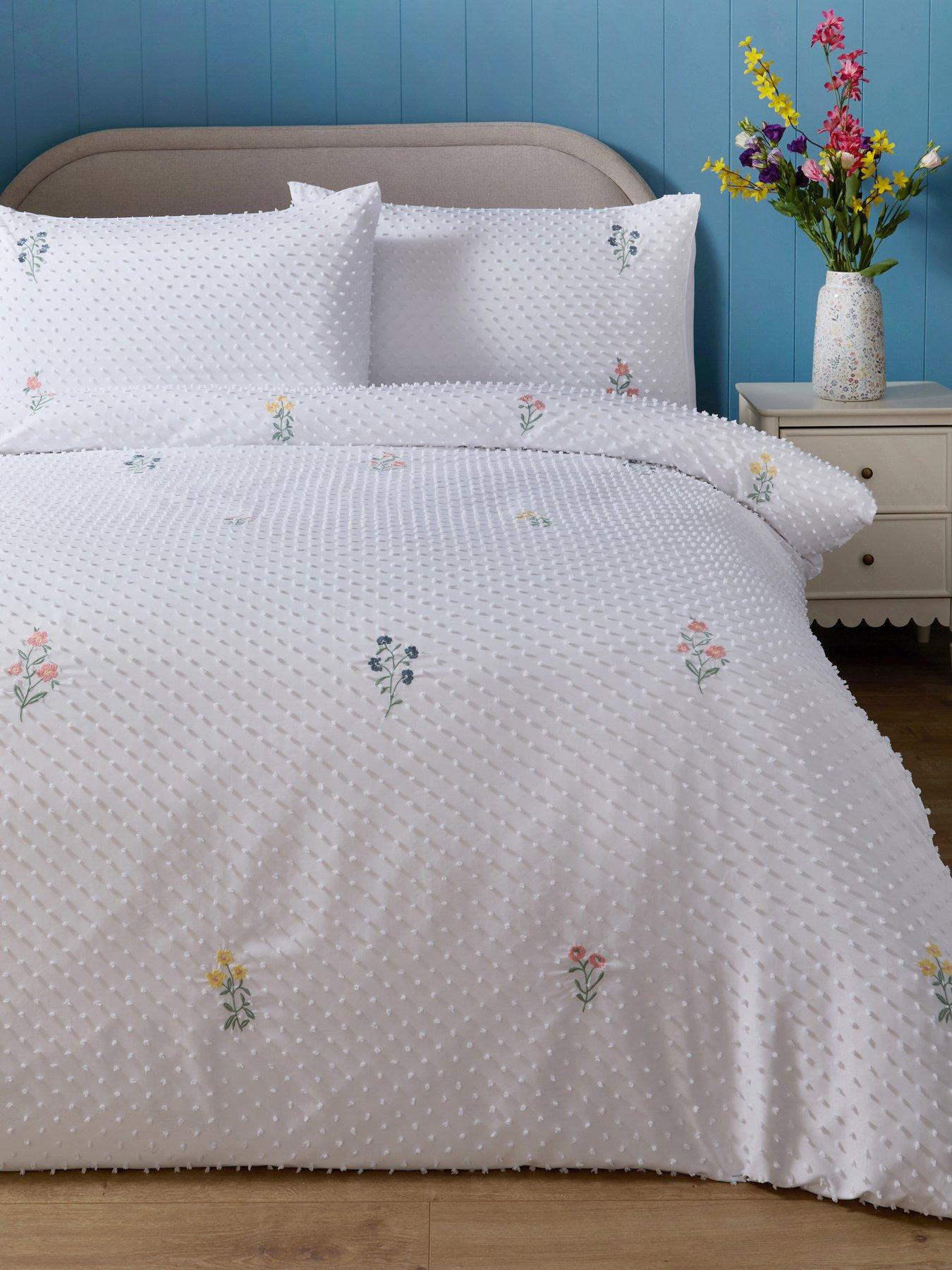 The Very Collection Super Soft Embroidered Floral Duvet Set | Very