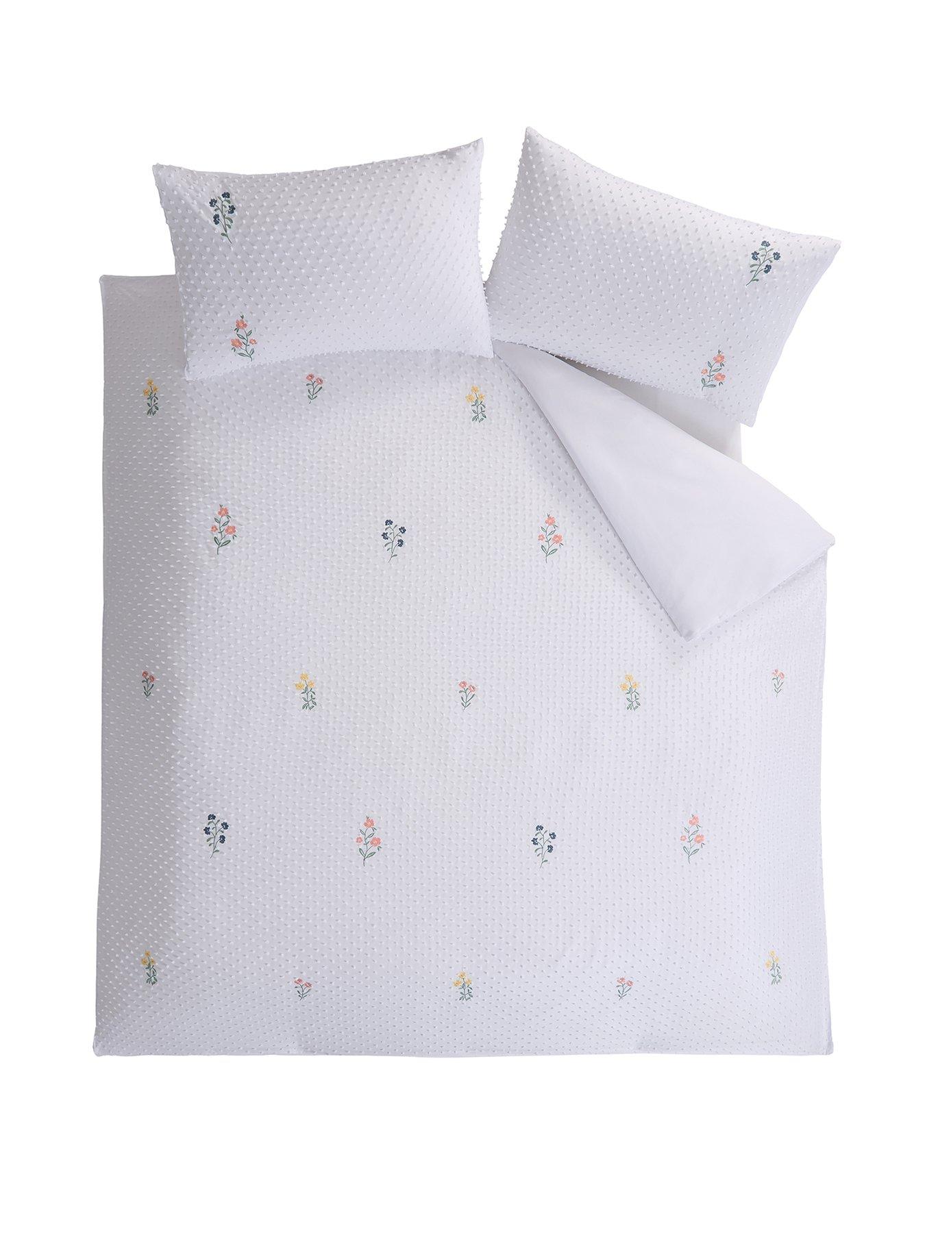 The Very Collection Super Soft Embroidered Floral Duvet Set | Very