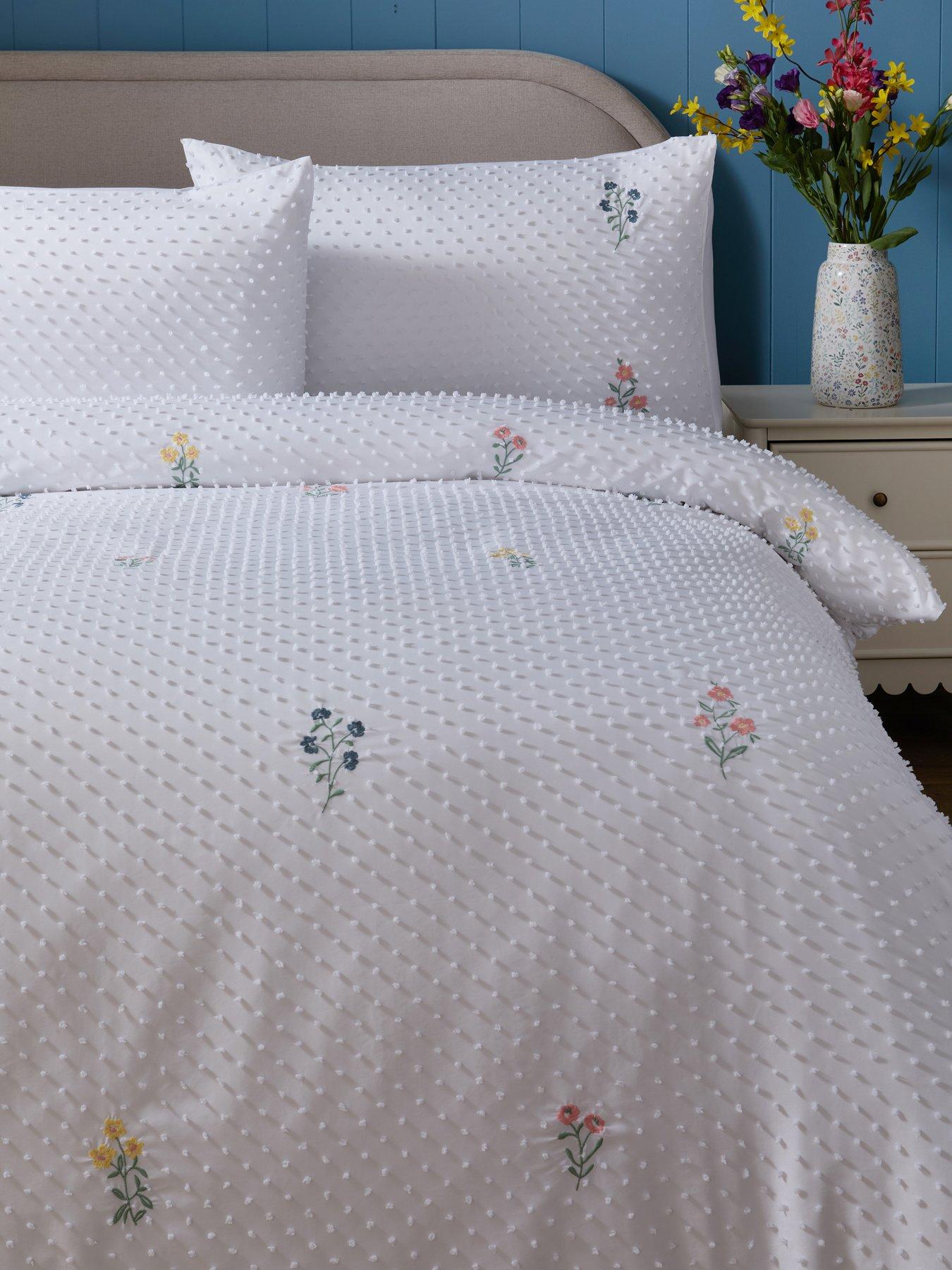 The Very Collection Super Soft Embroidered Floral Duvet Set | Very