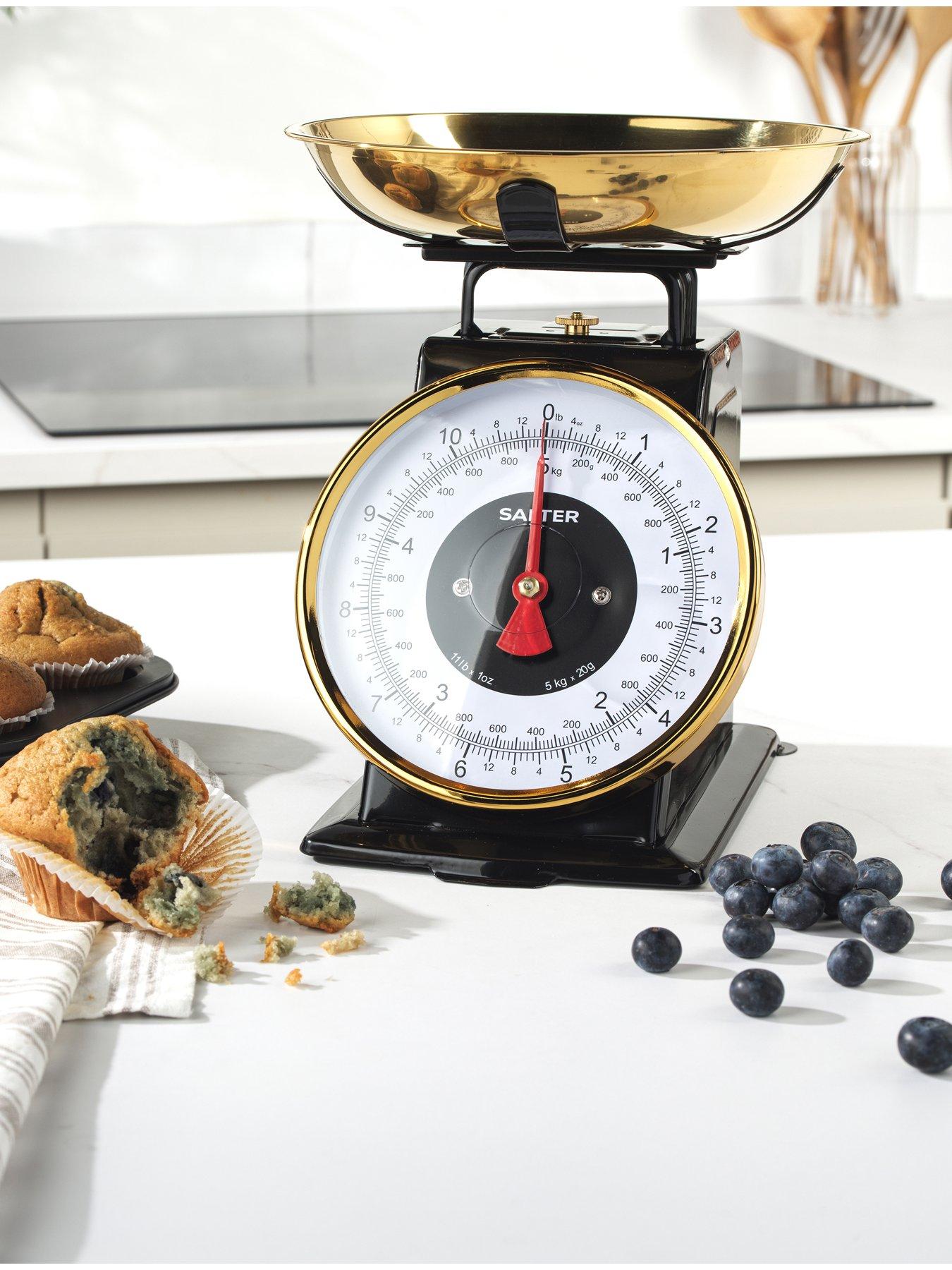 Salter Black & Gold Mechanical Kitchen Scale | Very