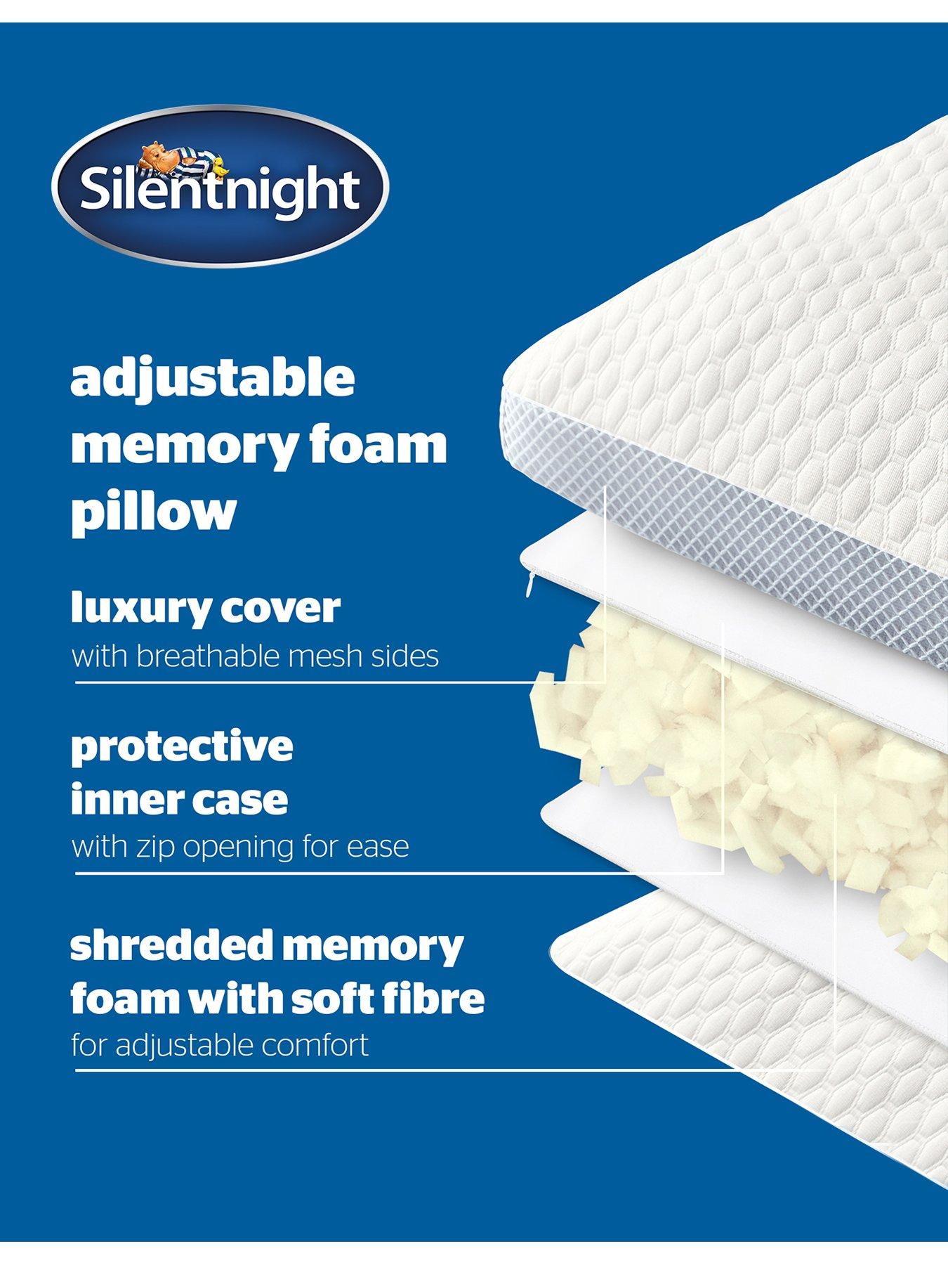 Silentnight Adjustable Memory Foam Crumb Pillow | Very