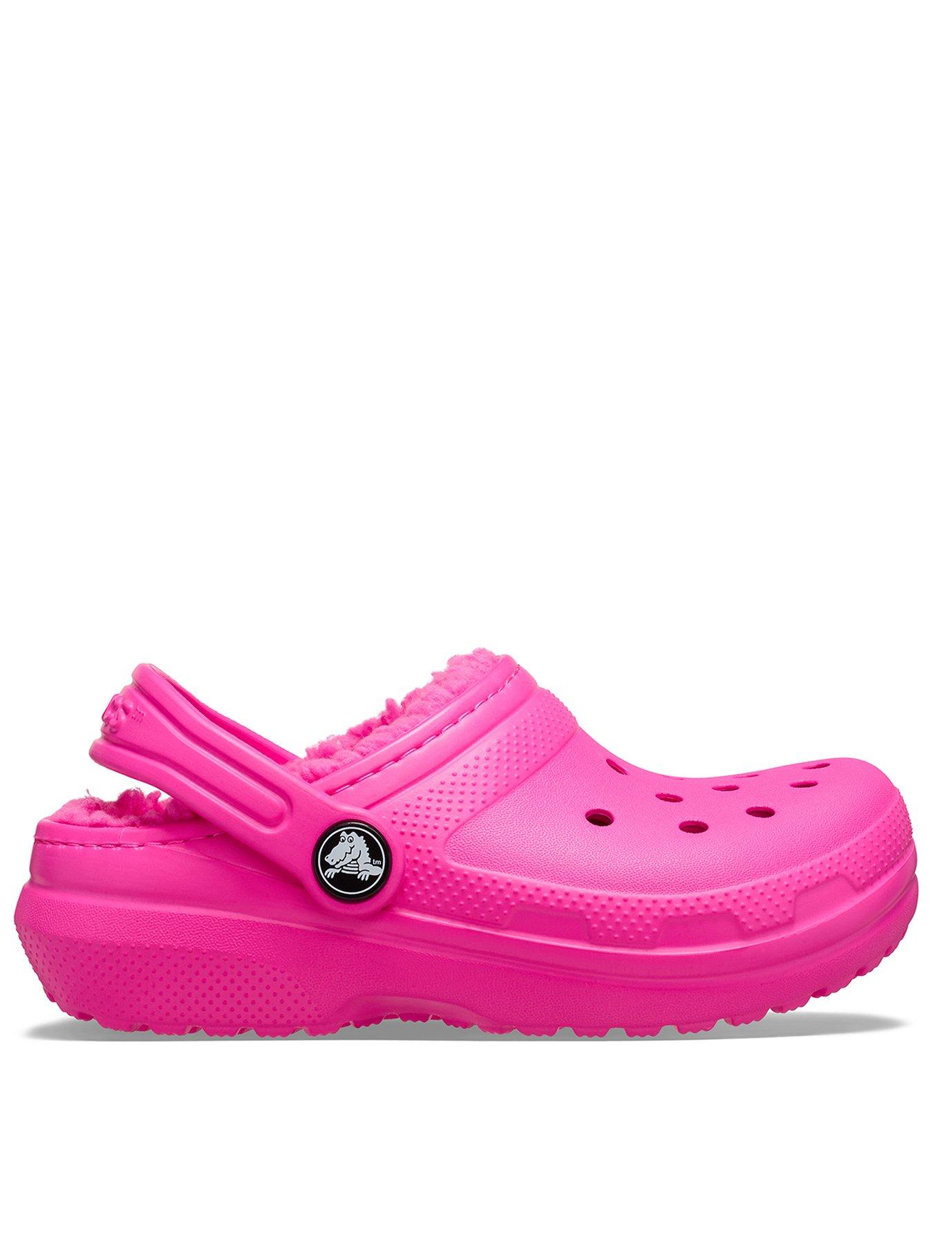 Crocs Classic Lined Clog T - Pink | Very