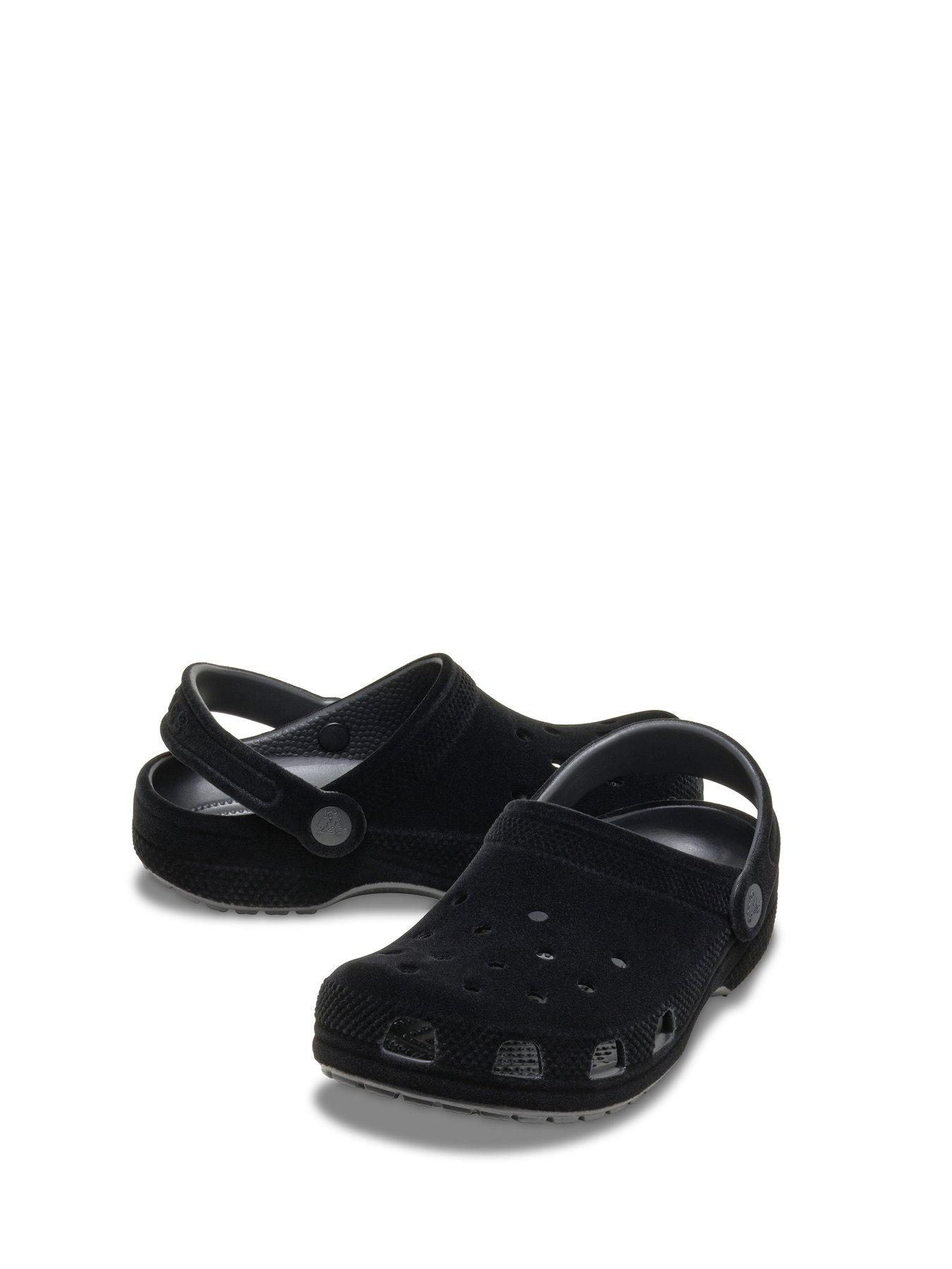 Crocs Classic Velvet Clog K - Black | Very