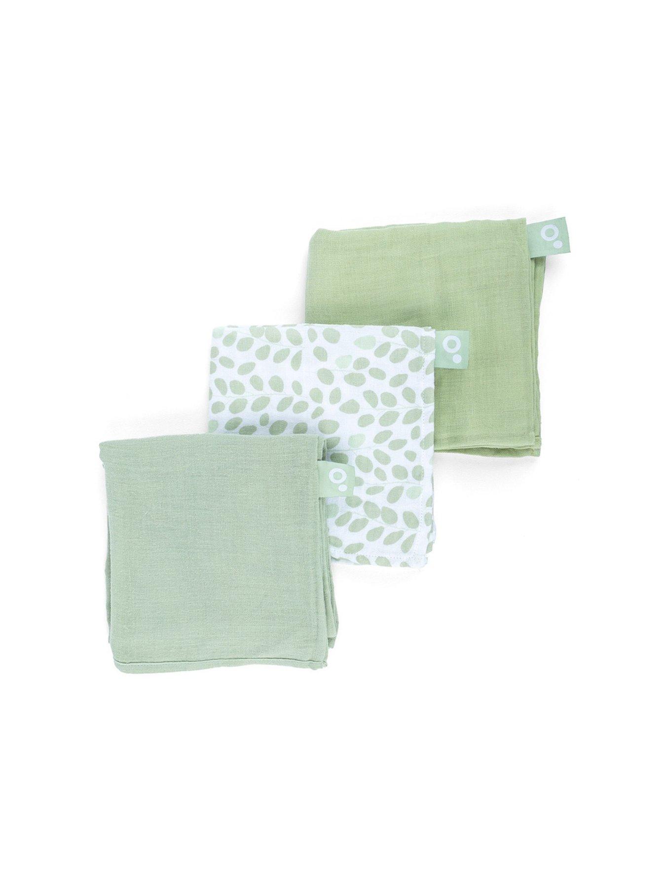 Babymoov Lovely Large Muslin Square Cloths (Set of 3) - Mini Green ...