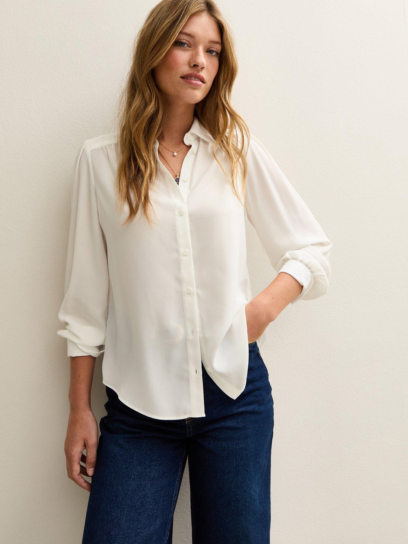New Look White Long Sleeve Shirt | Very