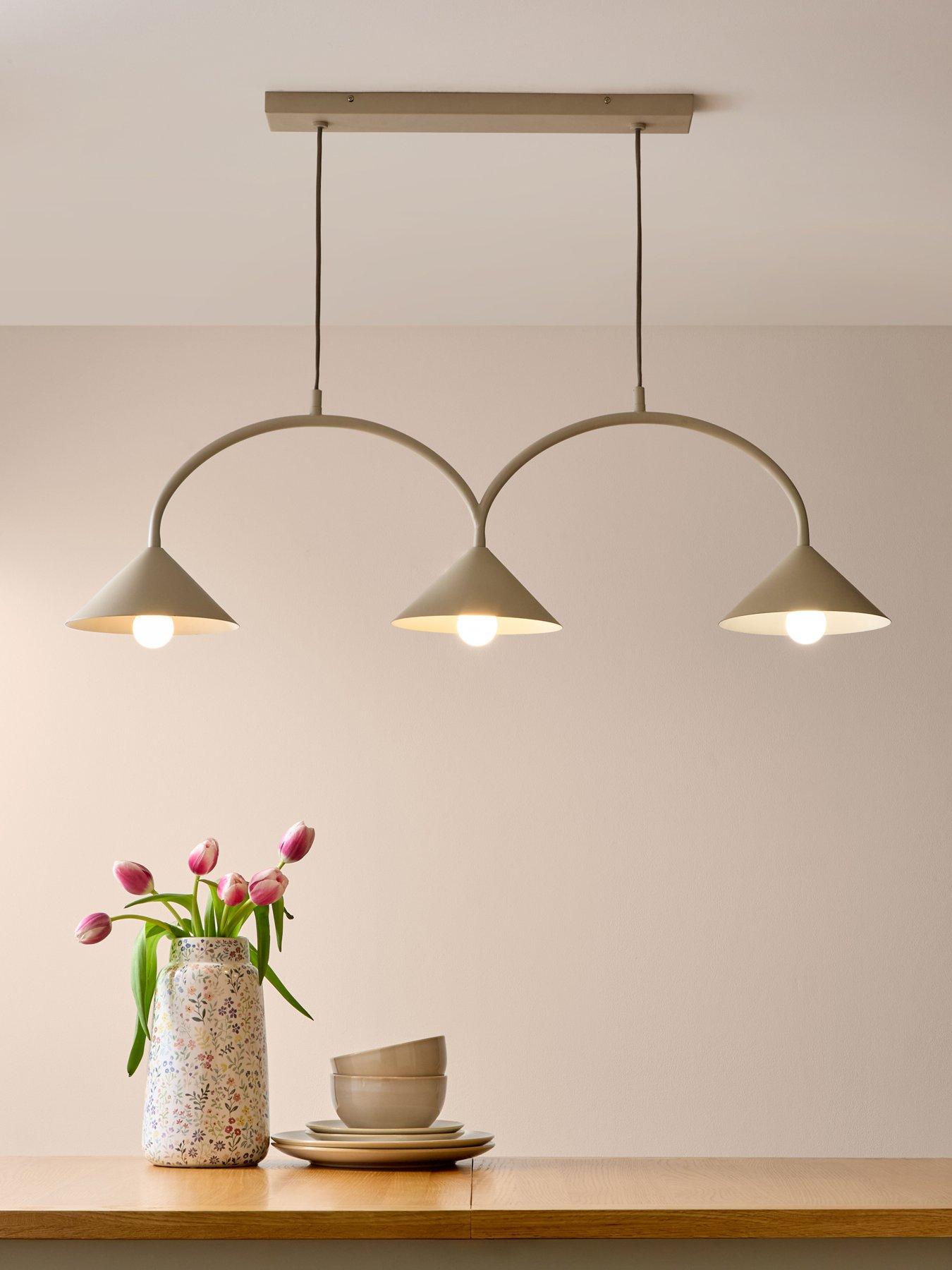 The Very Collection 3 Lighting Conical Pendant Bar | Very