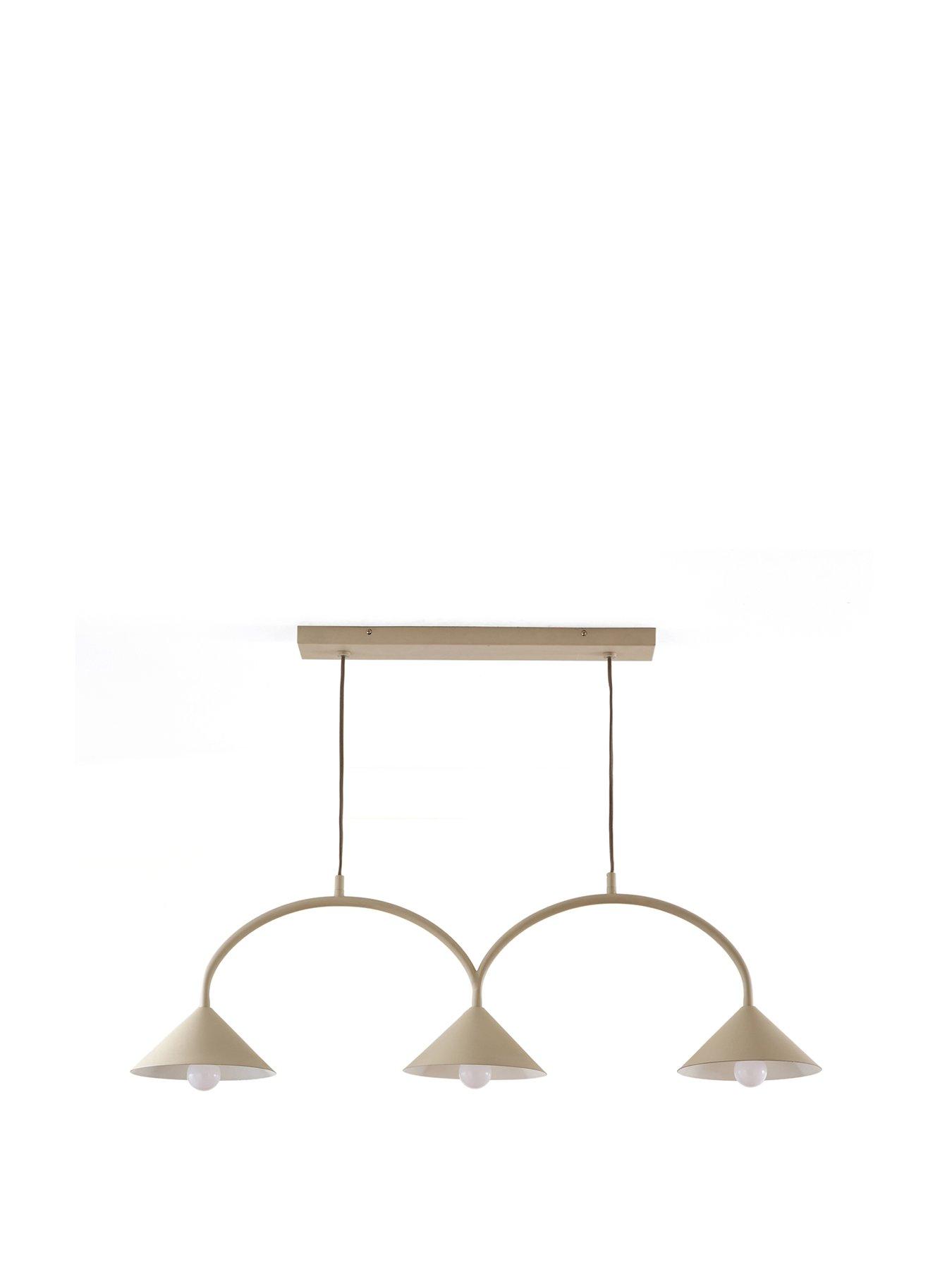 The Very Collection 3 Lighting Conical Pendant Bar | Very