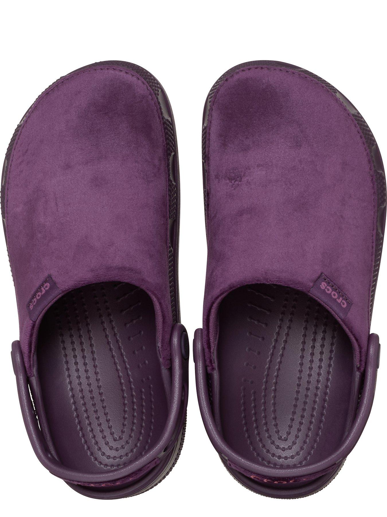 Crocs Classic Crafted Velvet Clog - Plush Plum Purple | Very