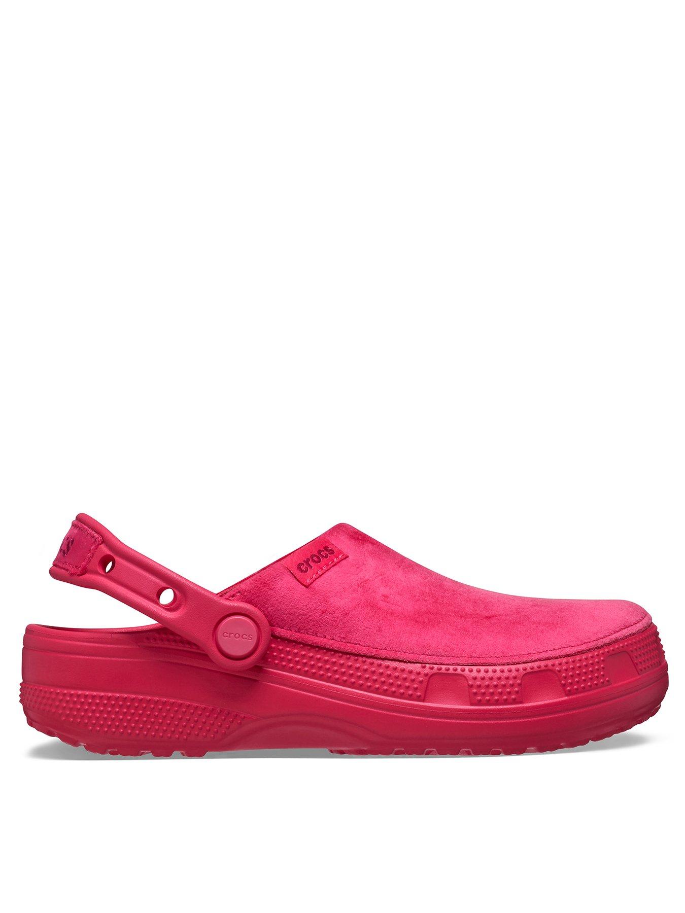 Crocs Classic Crafted Velvet Clog - Digital Raspberry Red | Very