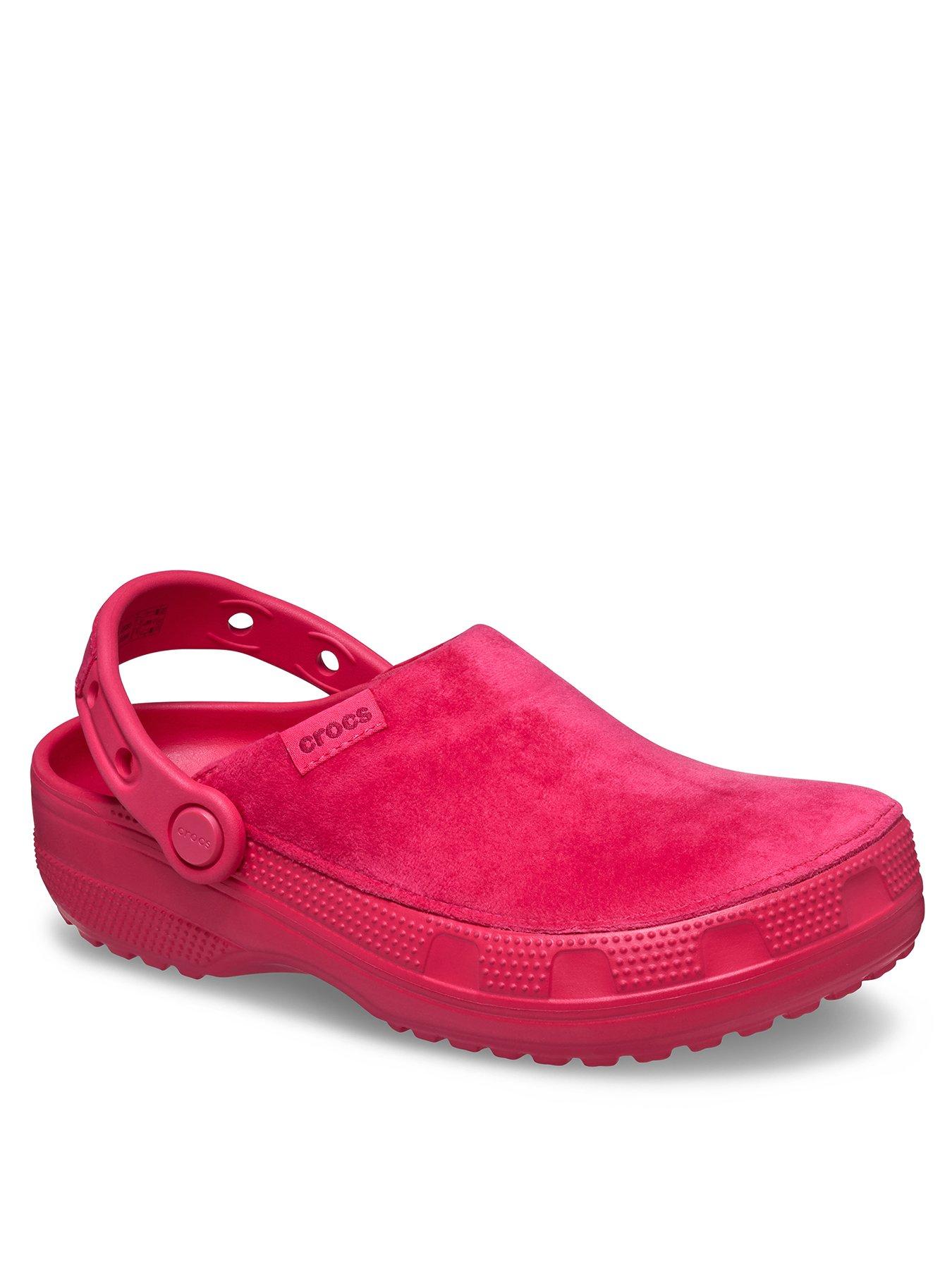 Crocs Classic Crafted Velvet Clog - Digital Raspberry Red | Very