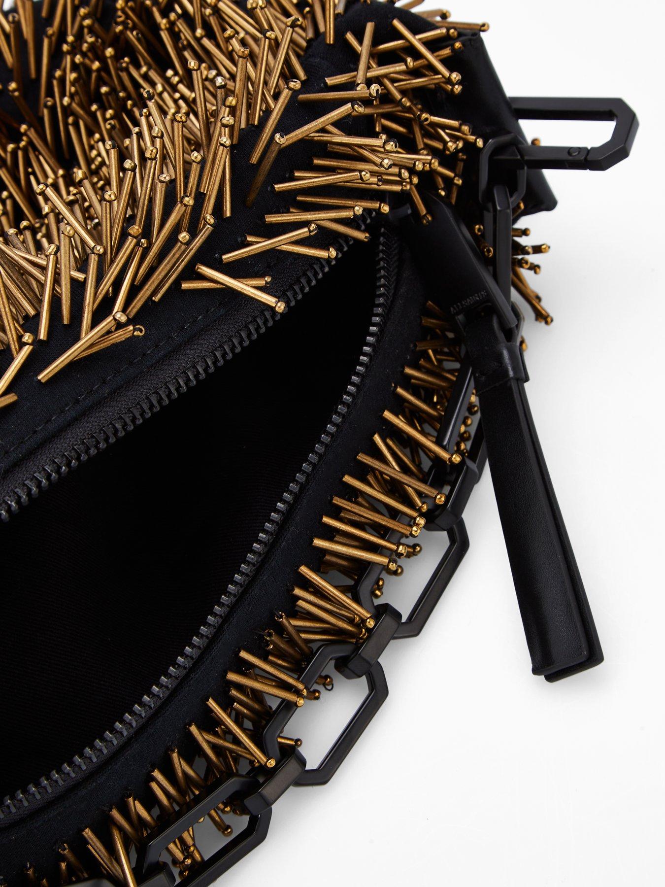 AllSaints Madea Chain Bead Bag - Gold | Very