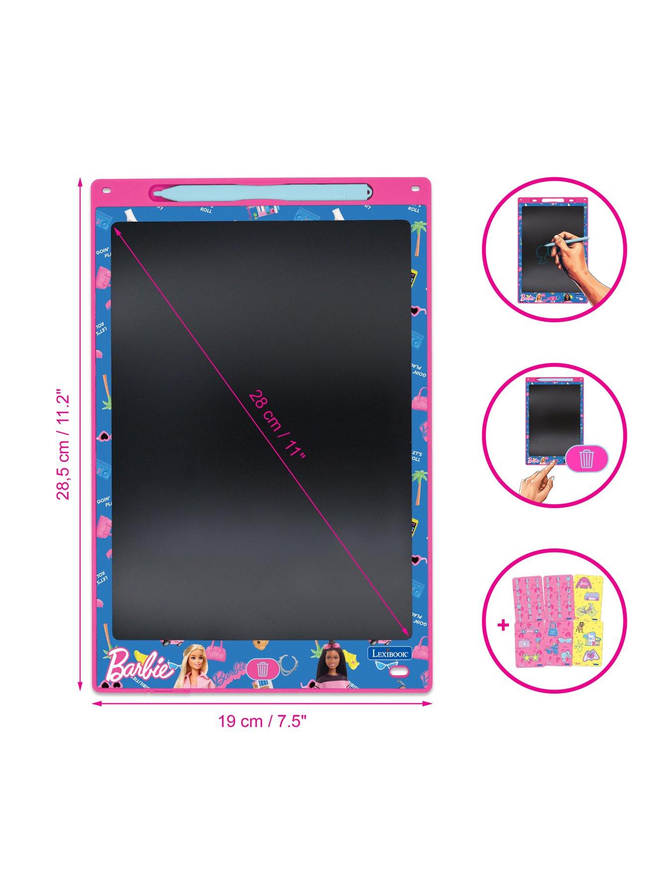 Barbie 11'' Multicolour E-Ink Learning Drawing Tablet with Stencils | Very