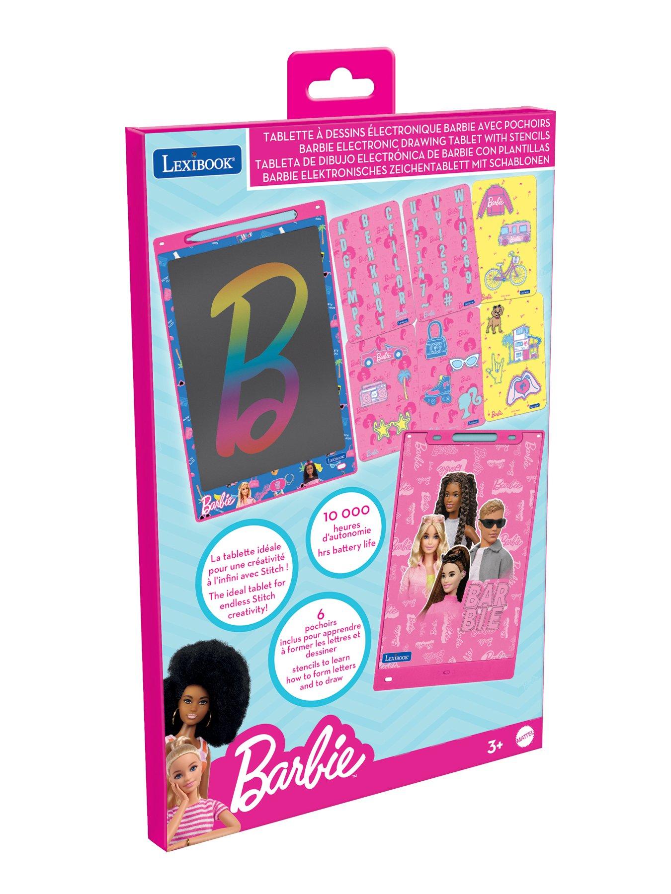 Barbie 11'' Multicolour E-Ink Learning Drawing Tablet with Stencils | Very