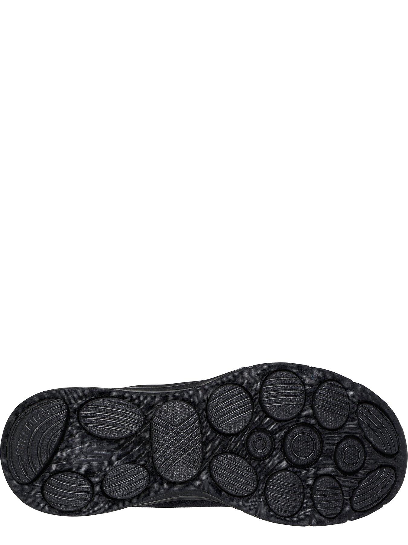 Skechers Go Walk 8 Nadia Mesh Bungee Lace Slip In Trainer - Black ...