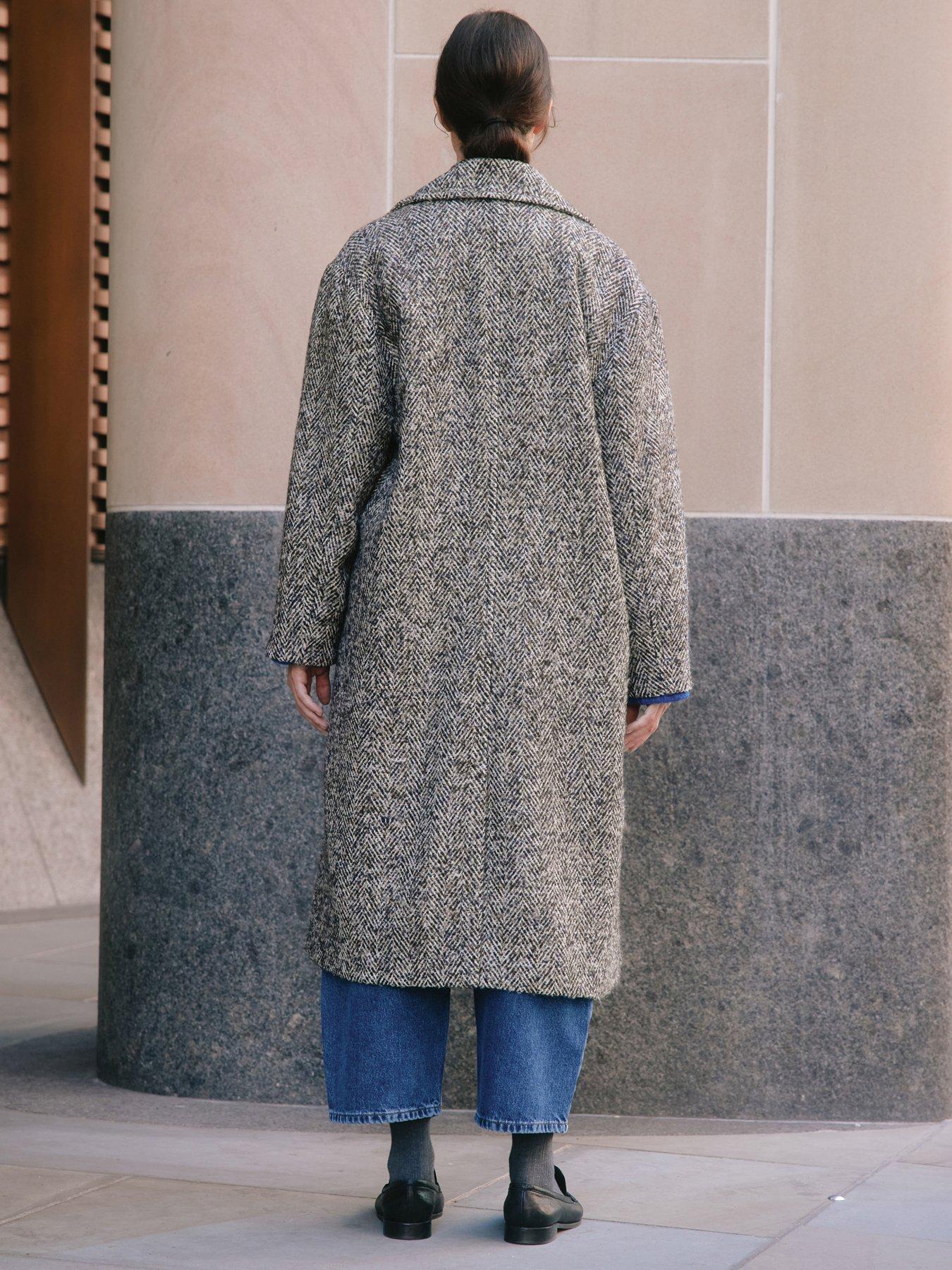 Albaray Herringbone Tweed Coat - Grey | Very