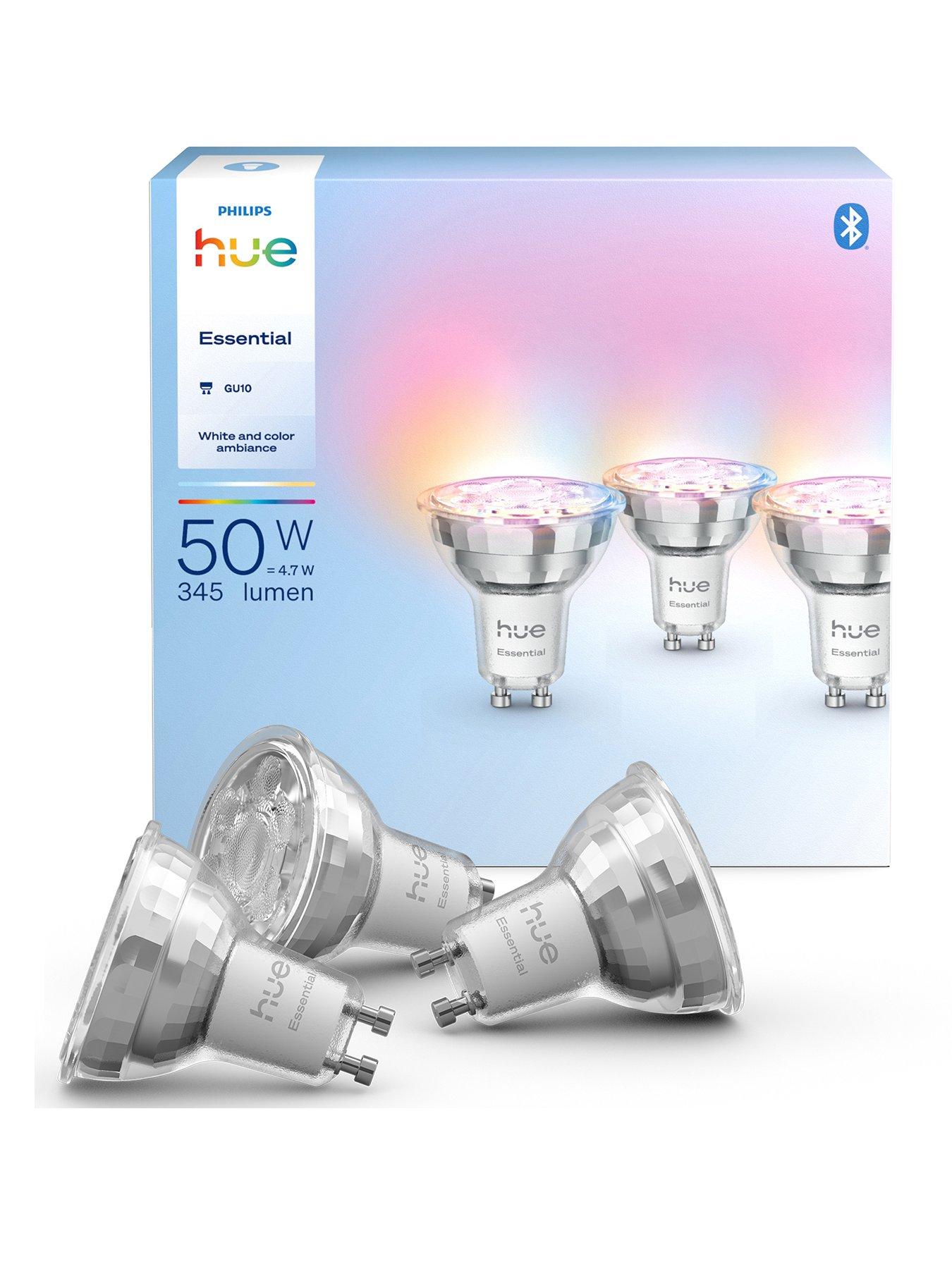 Philips Hue Essentials Colour GU10 3-pack | Very