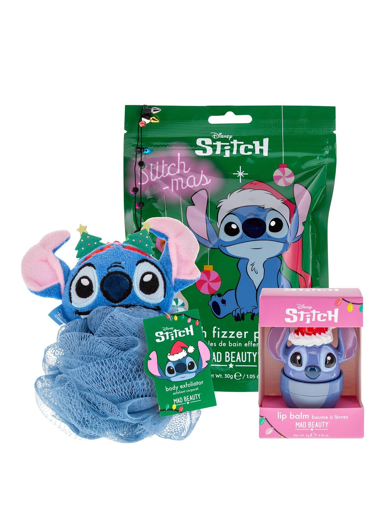 Disney Stitch Stitch Christmas Bath Set- Exfoliator, Bath Fizzer, Lip ...
