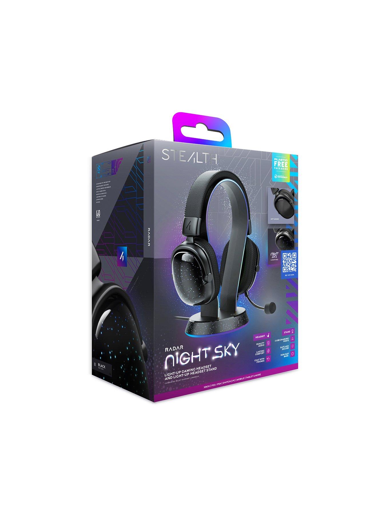 Stealth RADAR Light Up Headset & Stand Bundle - Night Sky | Very