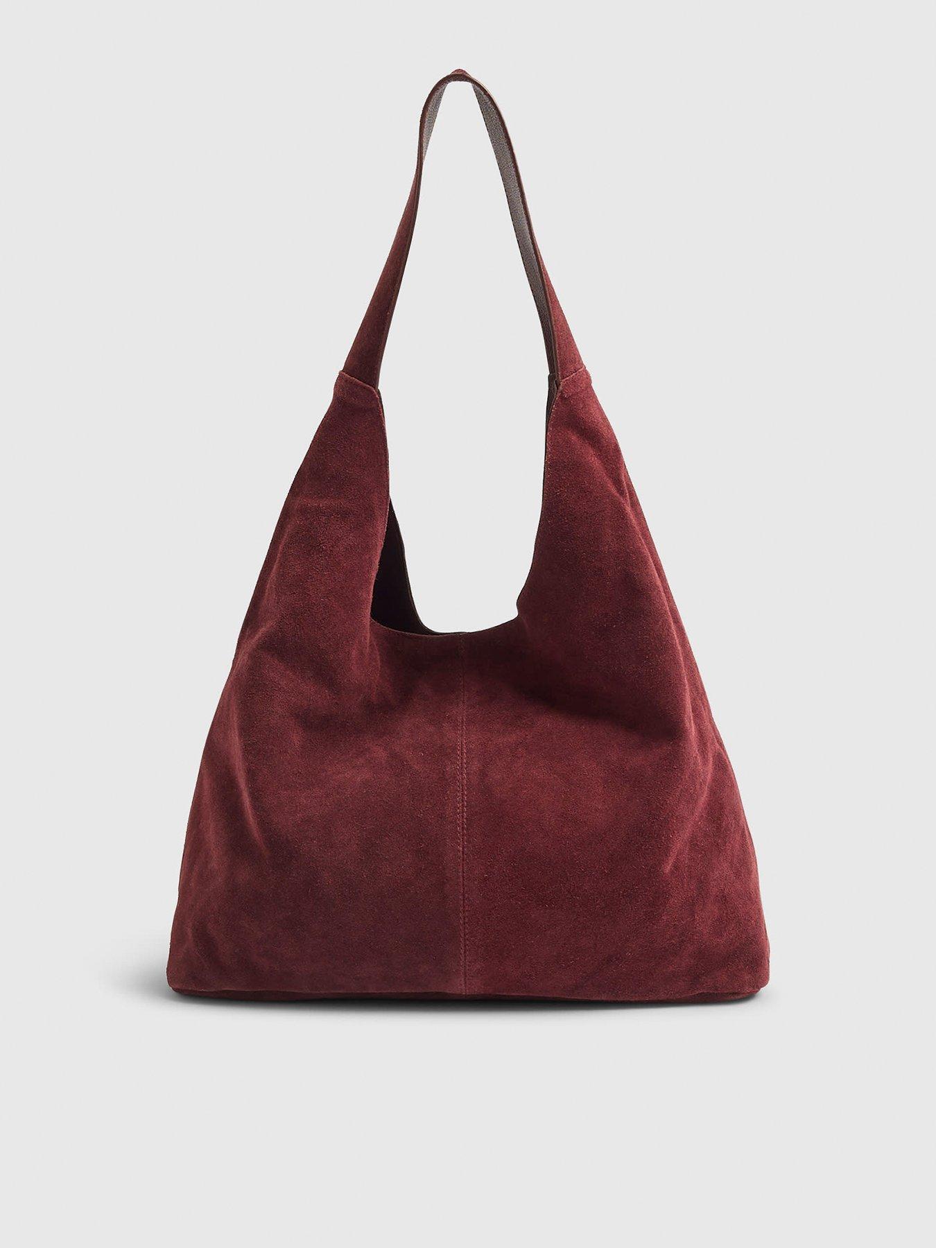 River Island Suede Slouch Bag - Red | Very