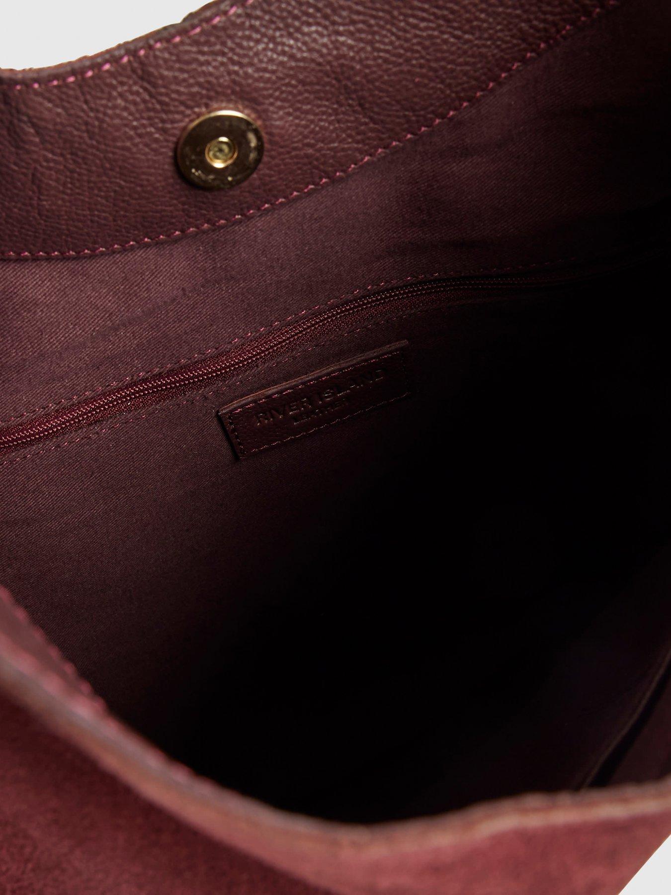 River Island Suede Slouch Bag - Red | Very
