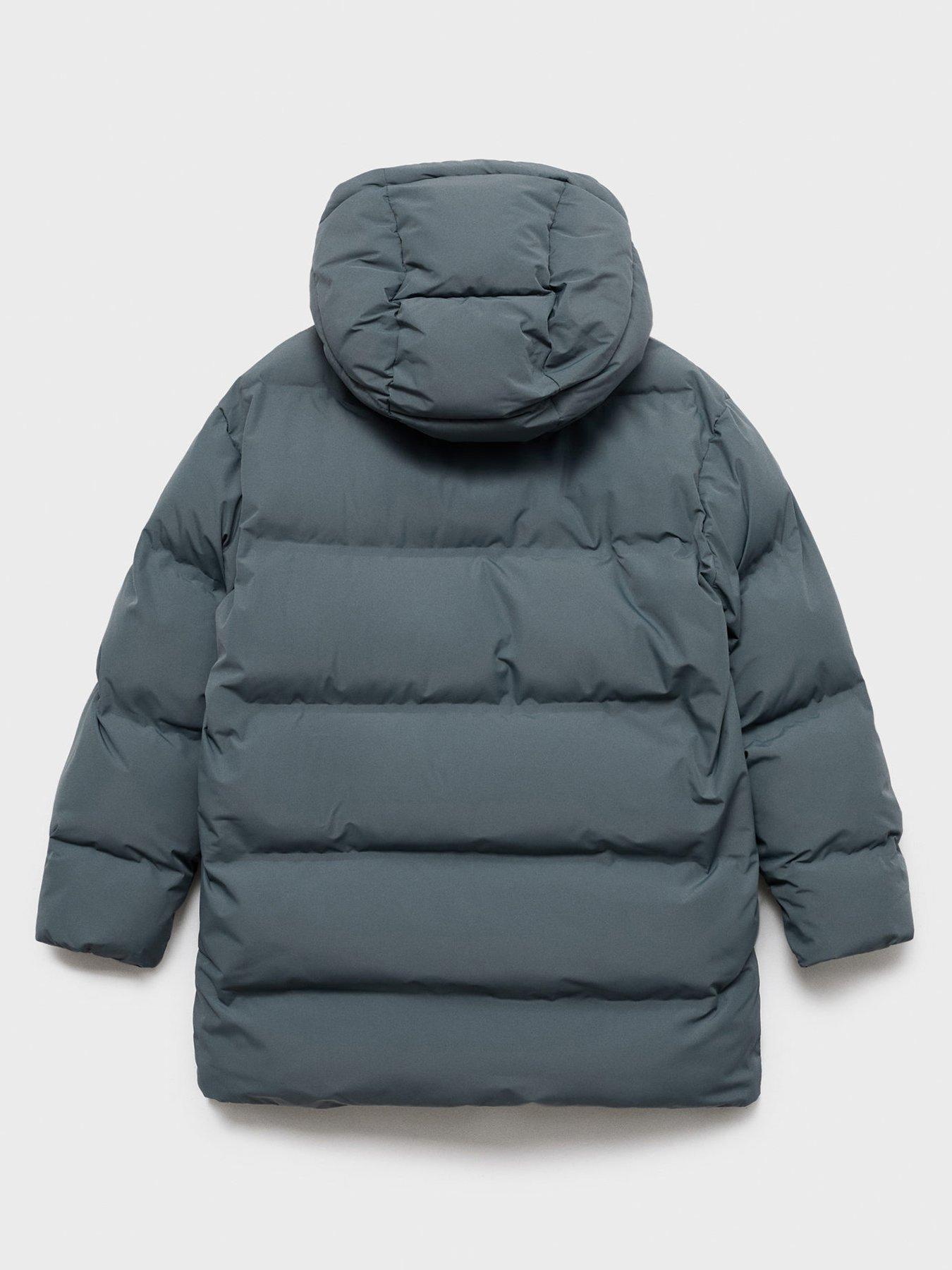 Mango Boys Longline Padded Coat - Blue | Very