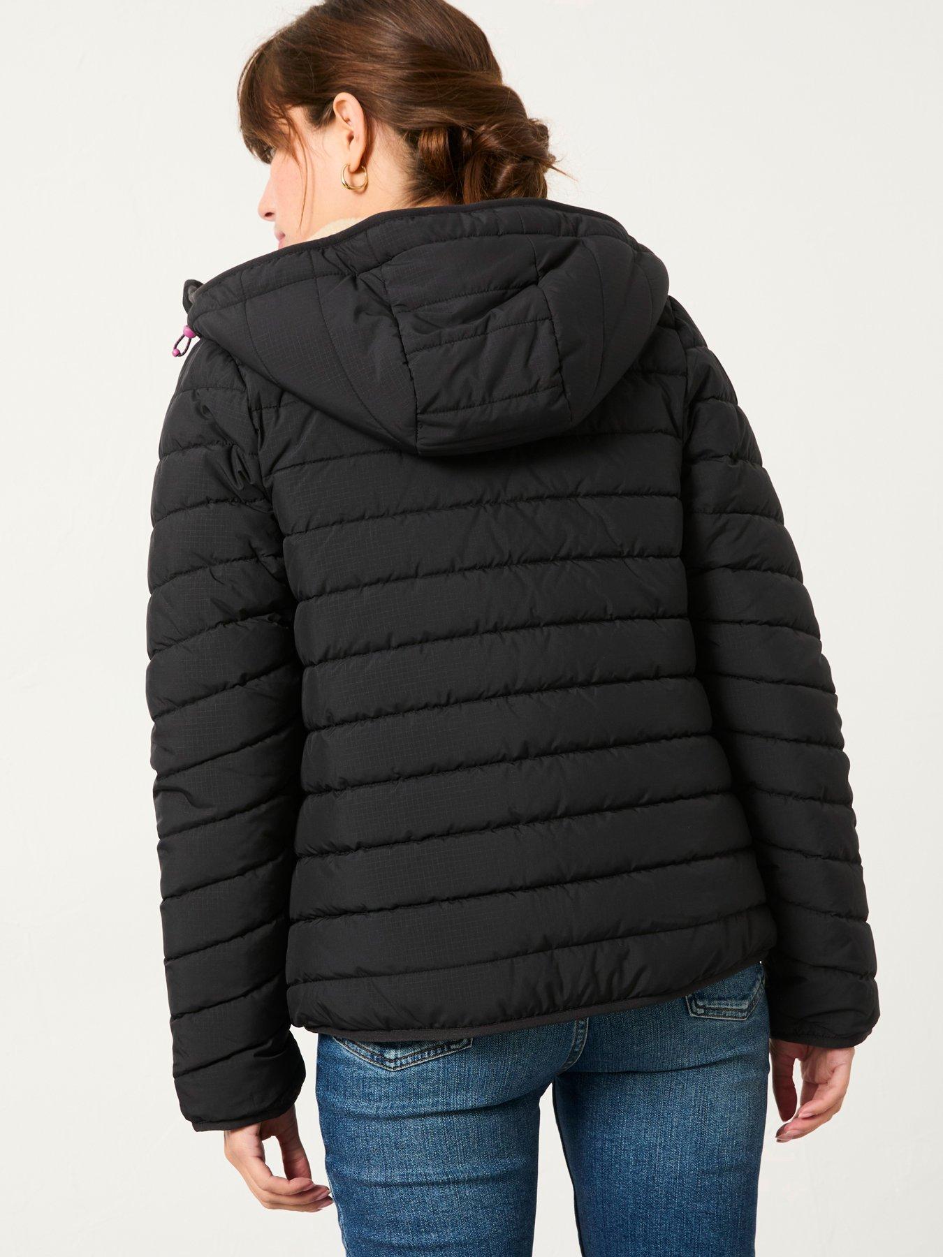 FatFace Erica Borg Puffer - Black | Very