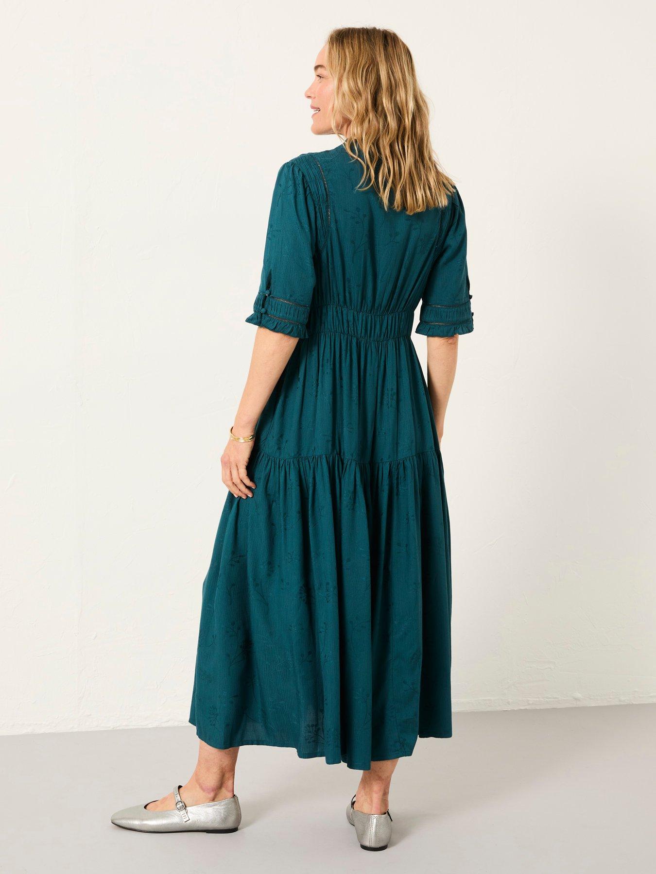 FatFace Elsie Midi Dress - Blue | Very